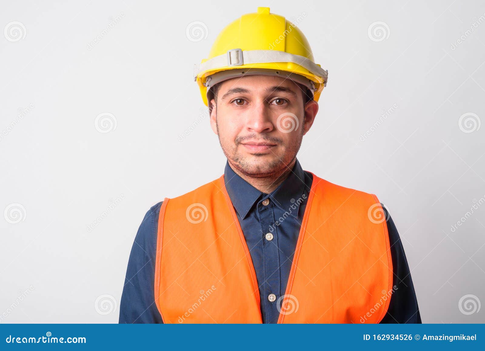 Face of Young Persian Man Construction Worker Stock Photo - Image of ...