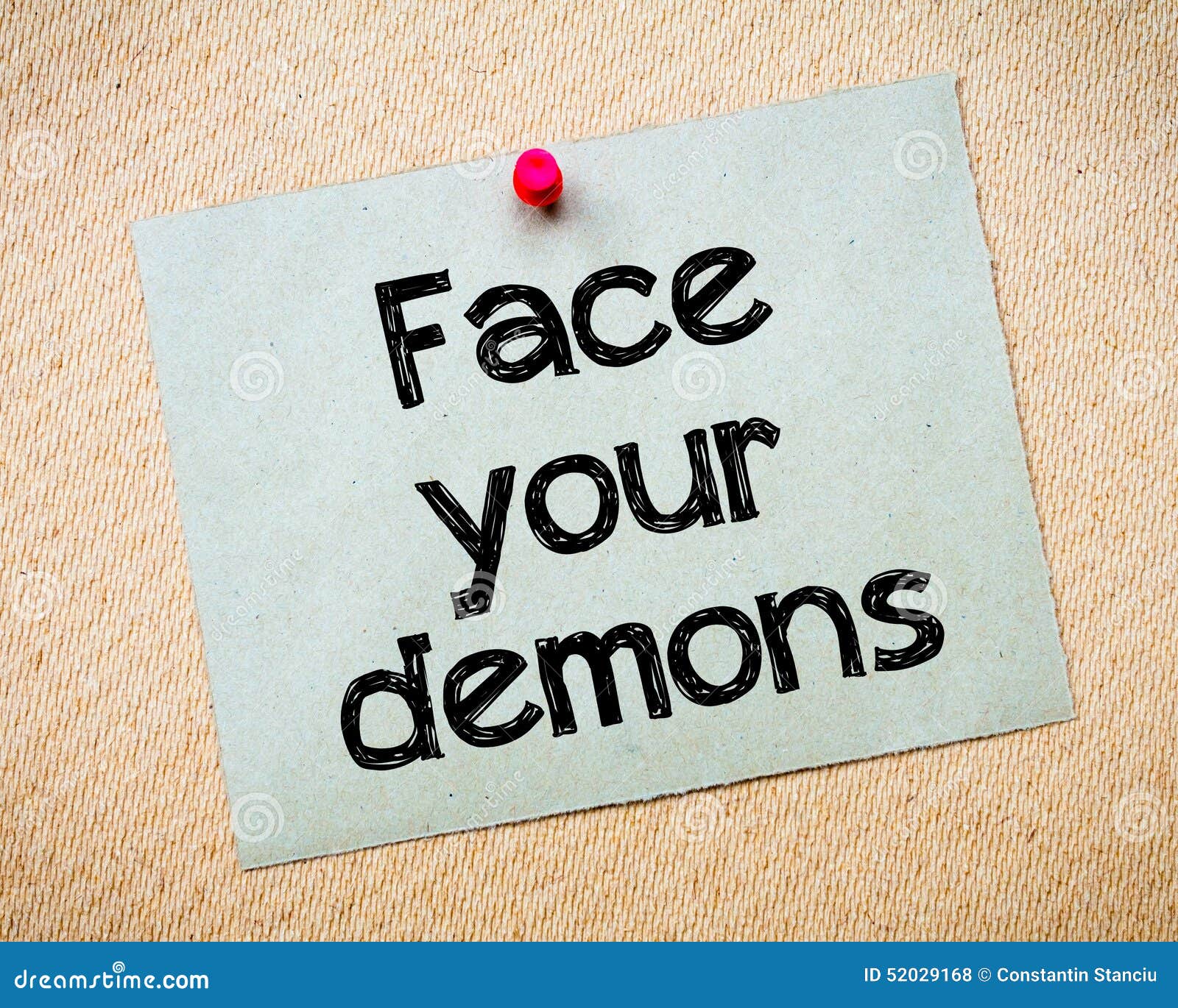 Face your demons stock photo. Image of people, copy, expression - 52029168