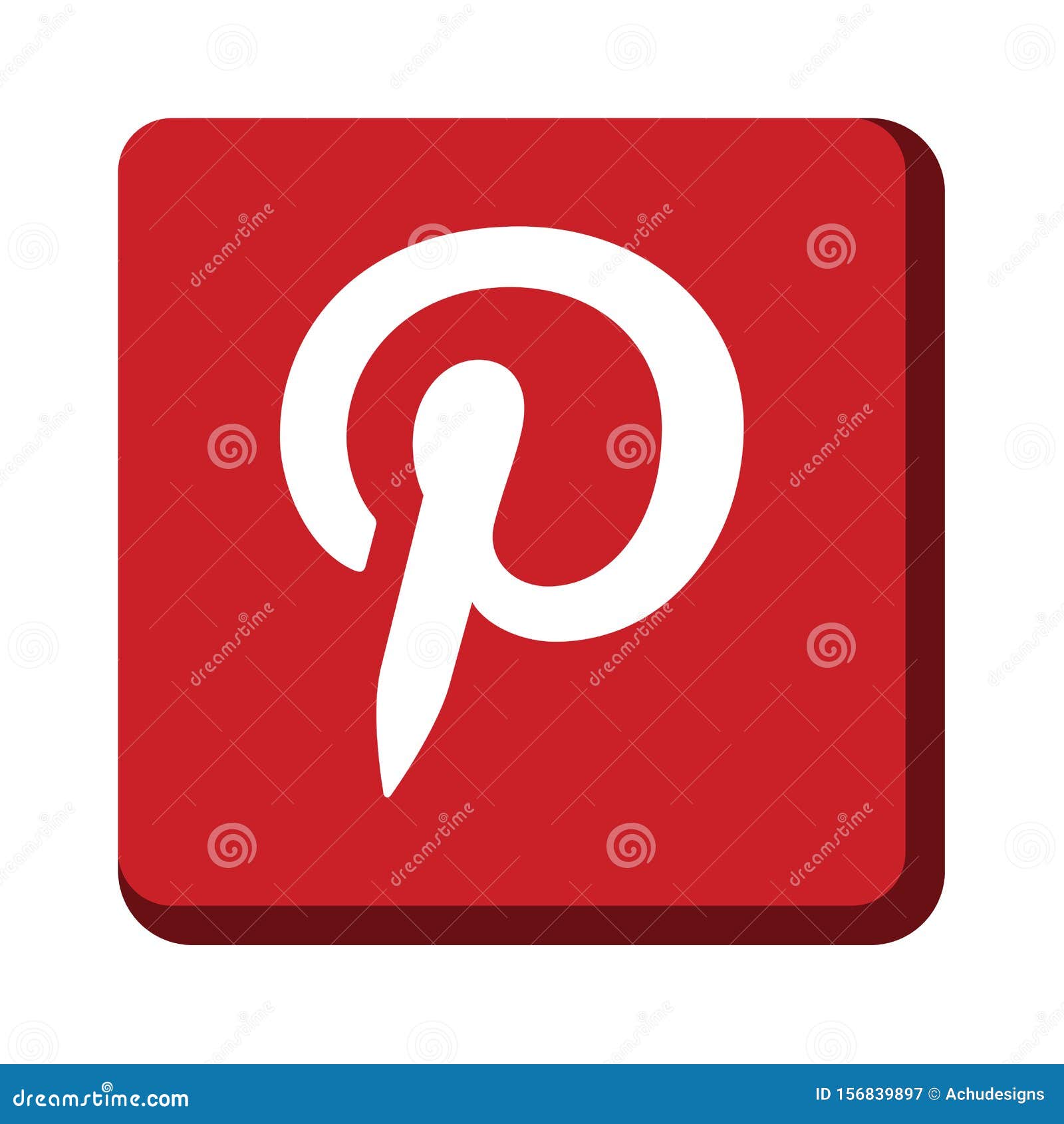 Pinterest icon editorial photography. Illustration of friendly - 156839897