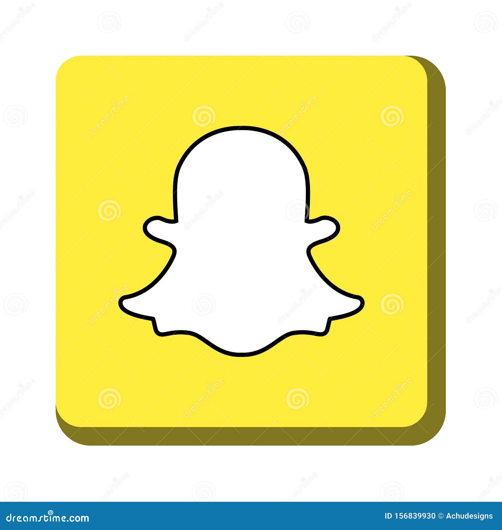 Snapchat icon editorial image. Illustration of icons - 156839930