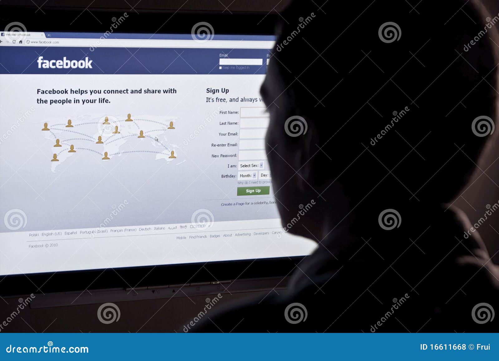 Facebook editorial stock photo. Image of friendship, facebook - 16611668