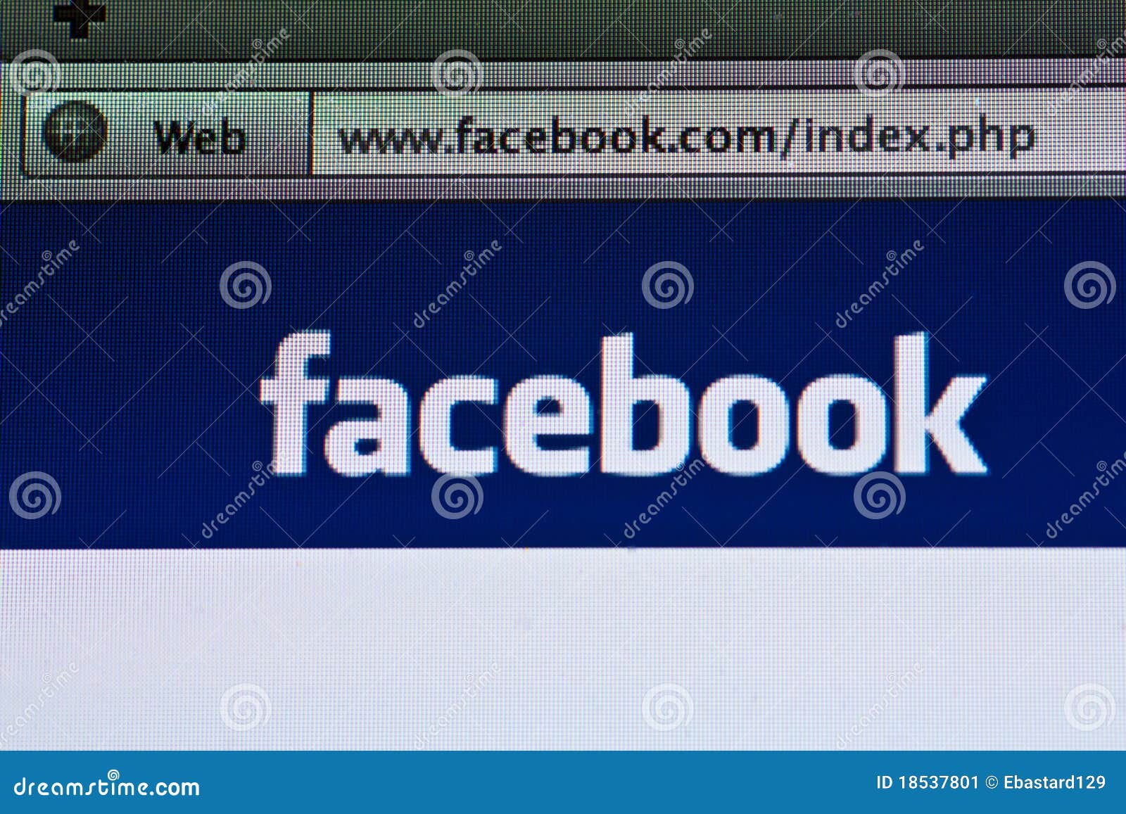 Facebook editorial photo. Image of networking, internet - 18537801