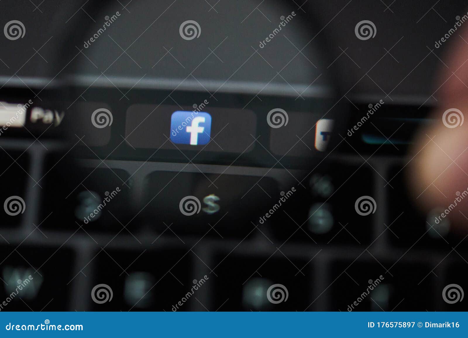 Facebook Application Button Editorial Photography - Image of ...