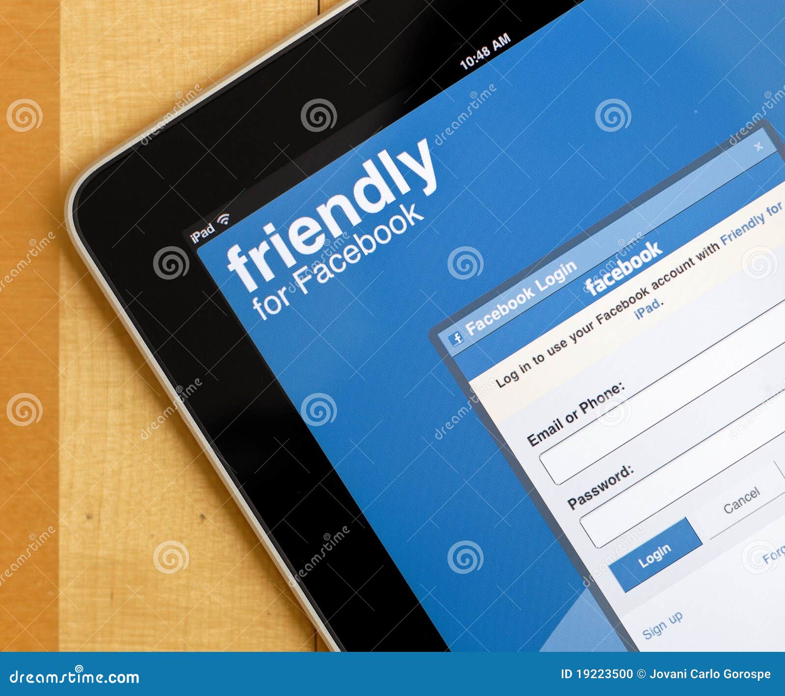 Facebook Application on IPad Editorial Image - Image of business ...