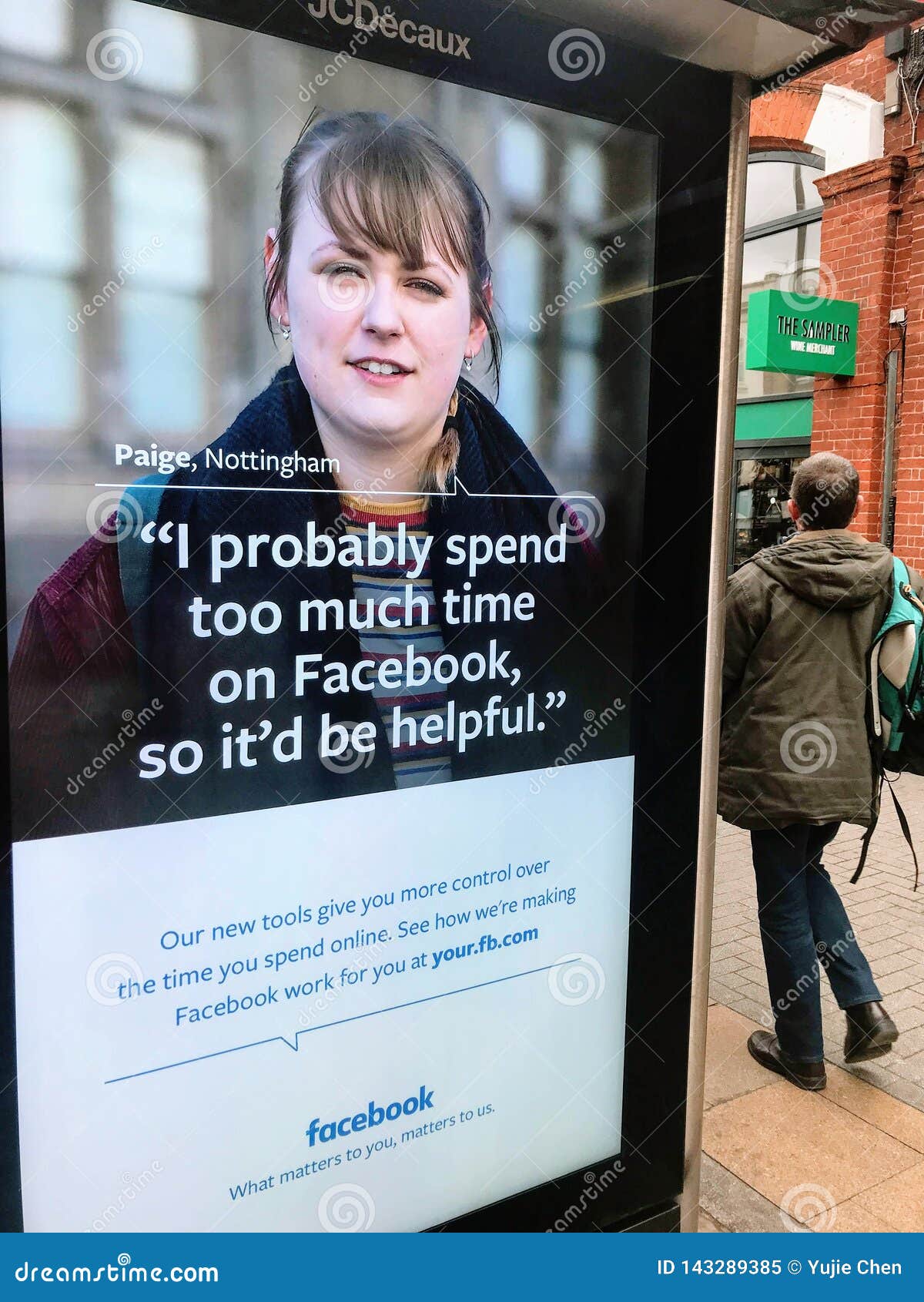 Facebook billboard editorial image. Image of social - 143289385