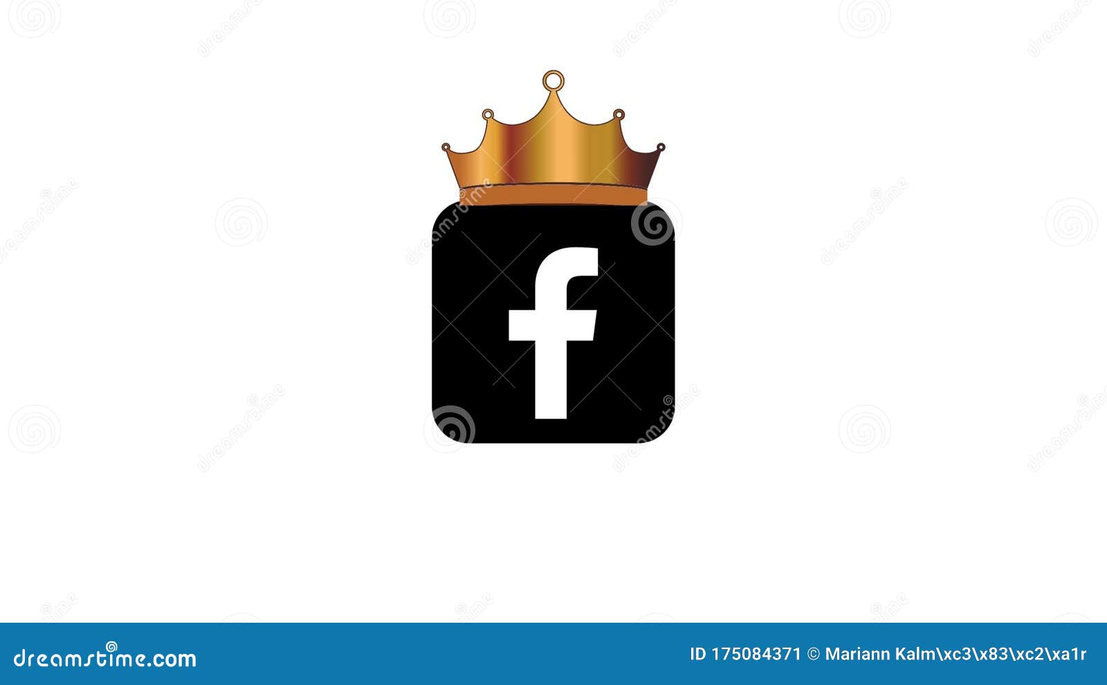 Facebook black logo editorial photo. Illustration of black - 175084371