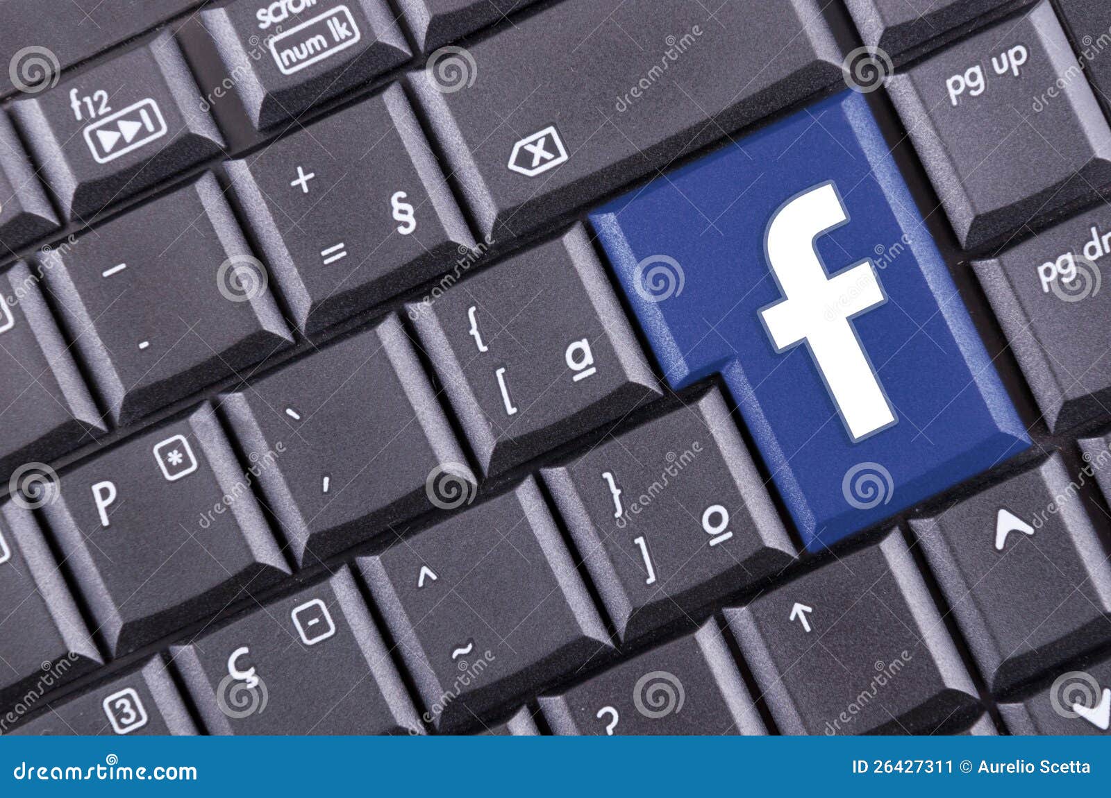 Facebook button editorial photo. Image of tech, keyboard - 26427311