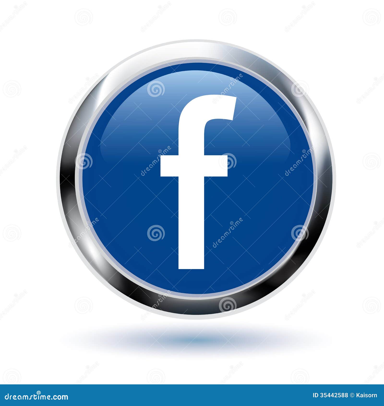 Facebook Button Vector Illustration | CartoonDealer.com #35442588