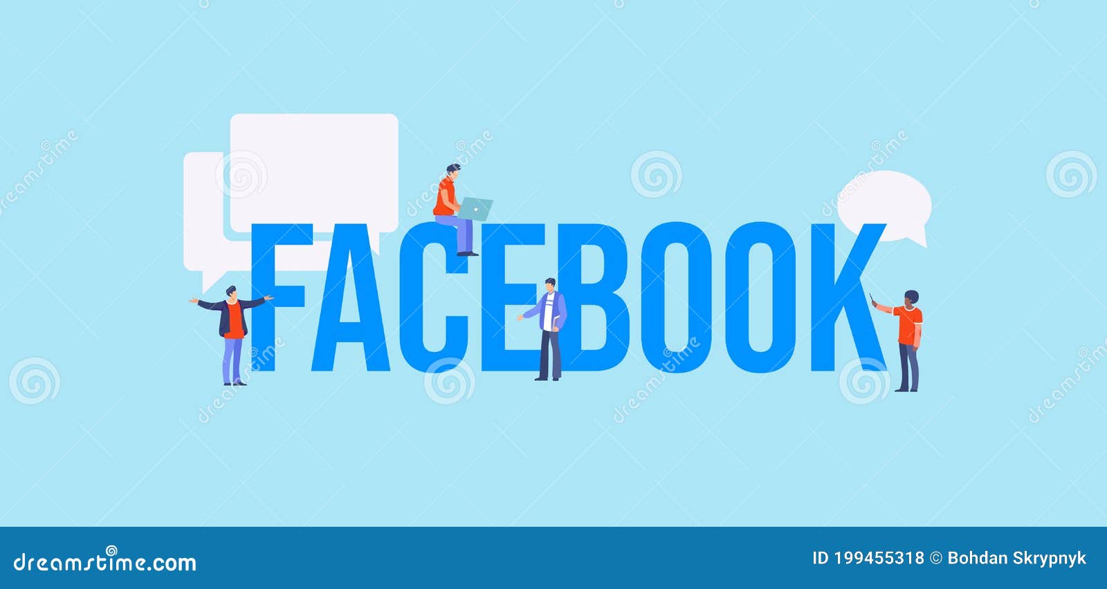 Facebook Concept 3D Rendering Logo Laying In Dark Texture Background ...