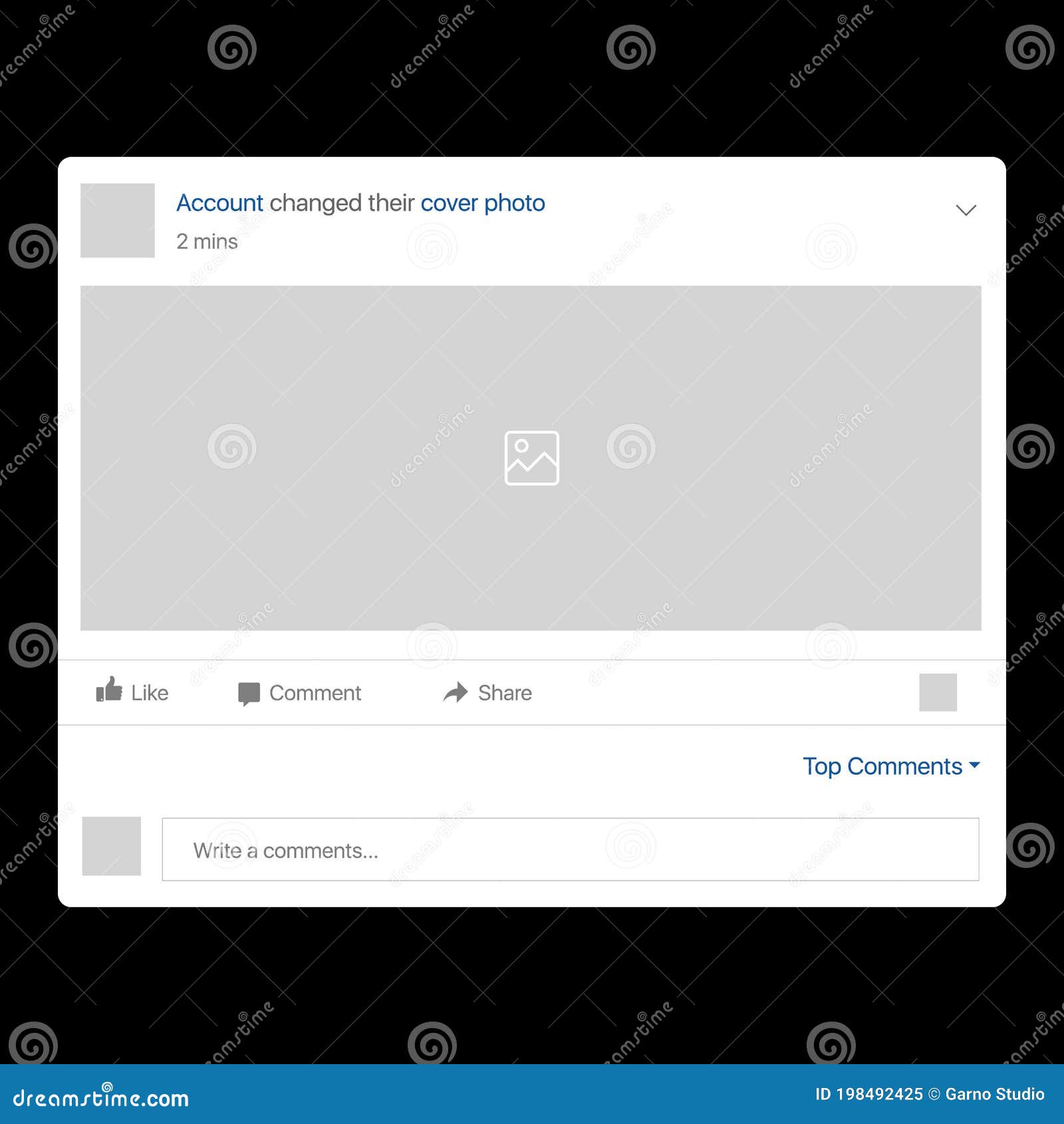 Interface Social Media. Short Message Service Bubbles With Place For ...