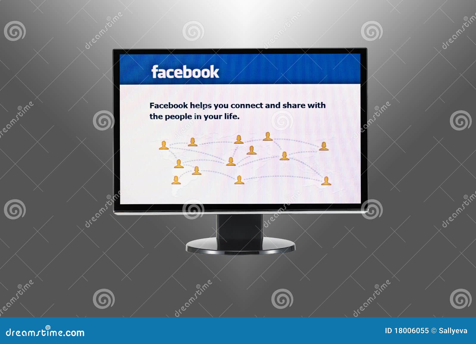 Facebook en computer redactionele afbeelding. Image of netwerk - 18006055