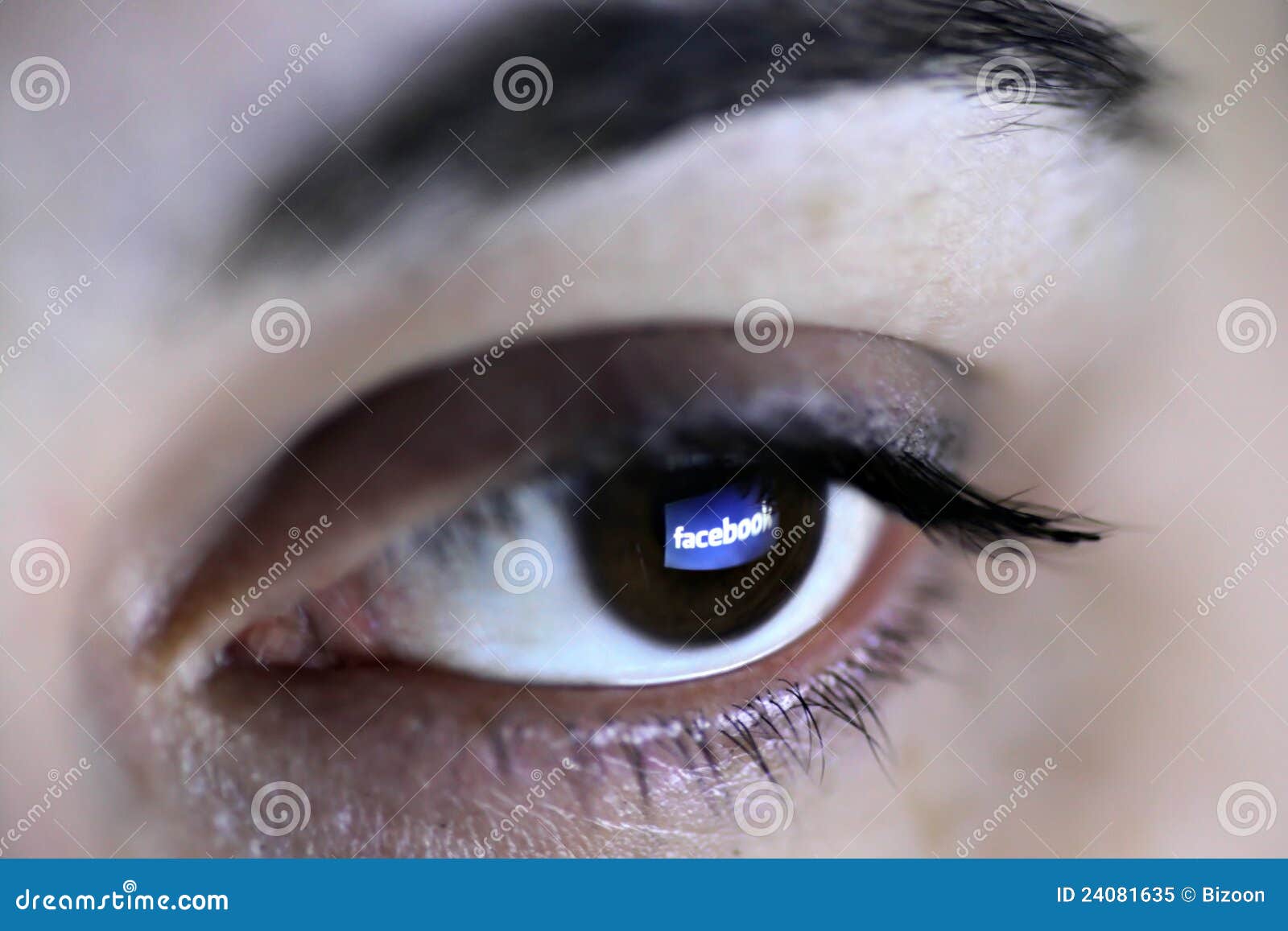 Facebook eye editorial image. Image of network, connected - 24081635