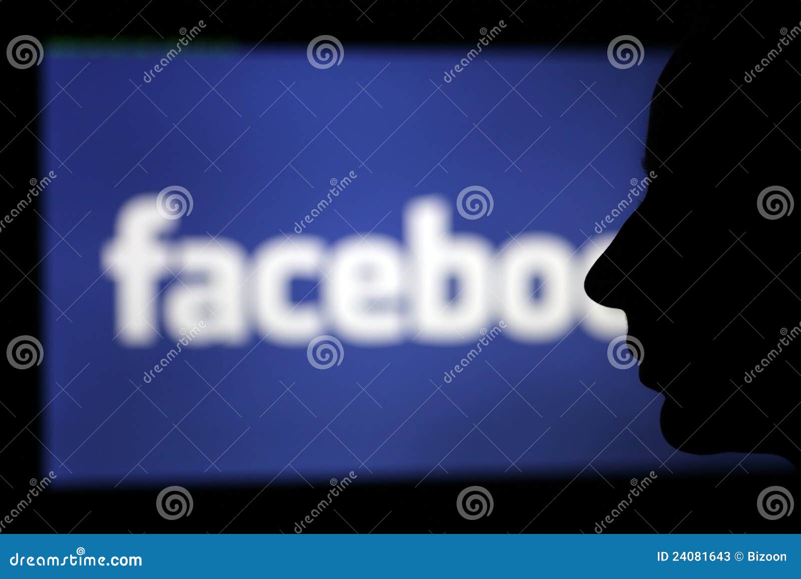 Facebook face editorial stock photo. Image of login, concept - 24081643
