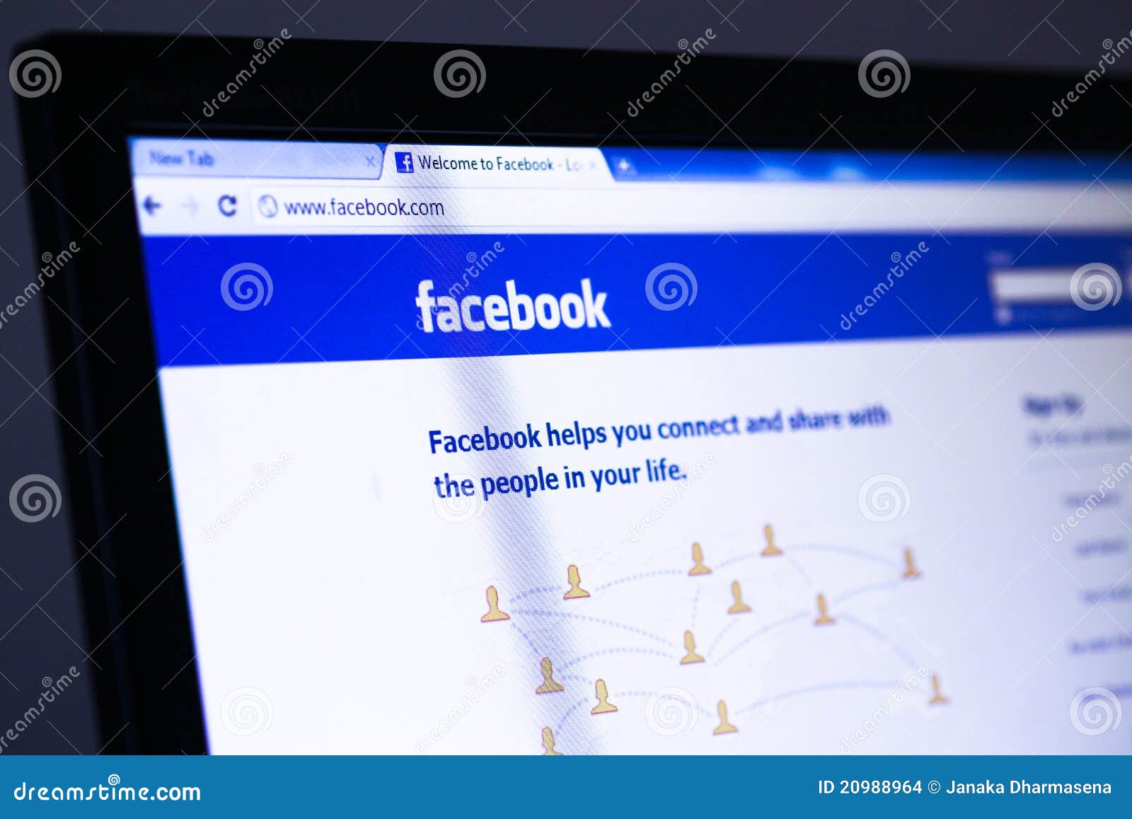 Facebook Homepage editorial stock image. Image of mark - 20988964