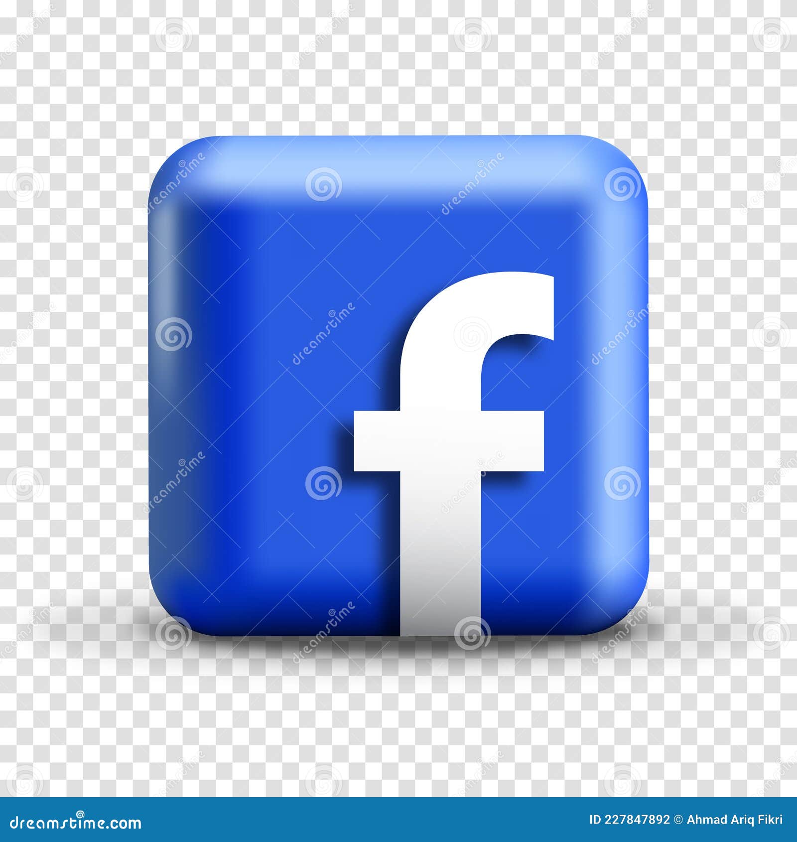 Facebook Icon. 3D Social Media Icon Editorial Photography ...