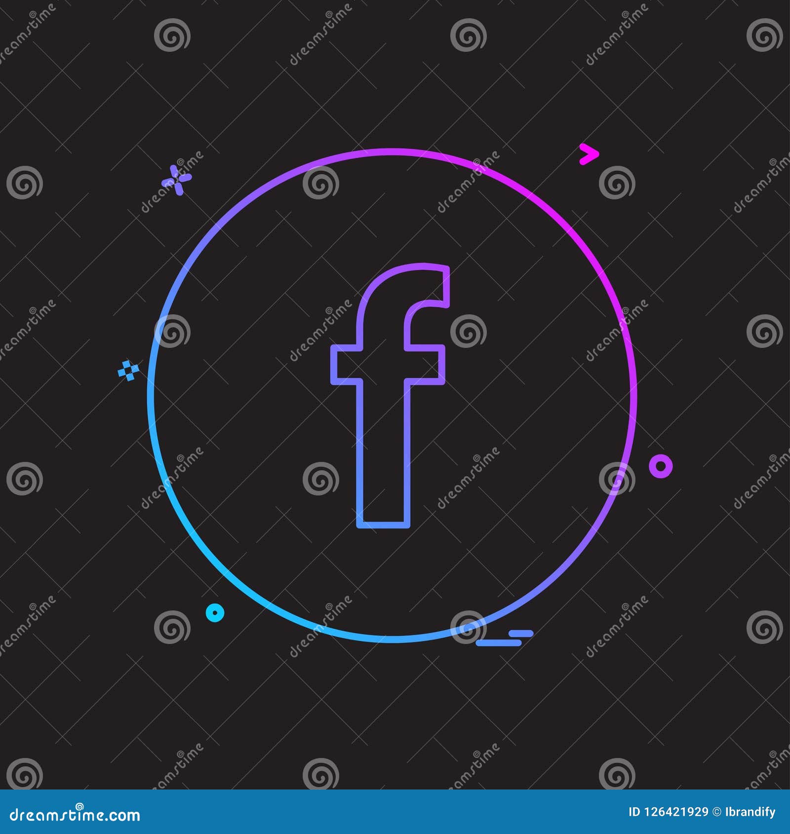 Facebook Icon Design Vector Editorial Stock Image - Illustration of ...
