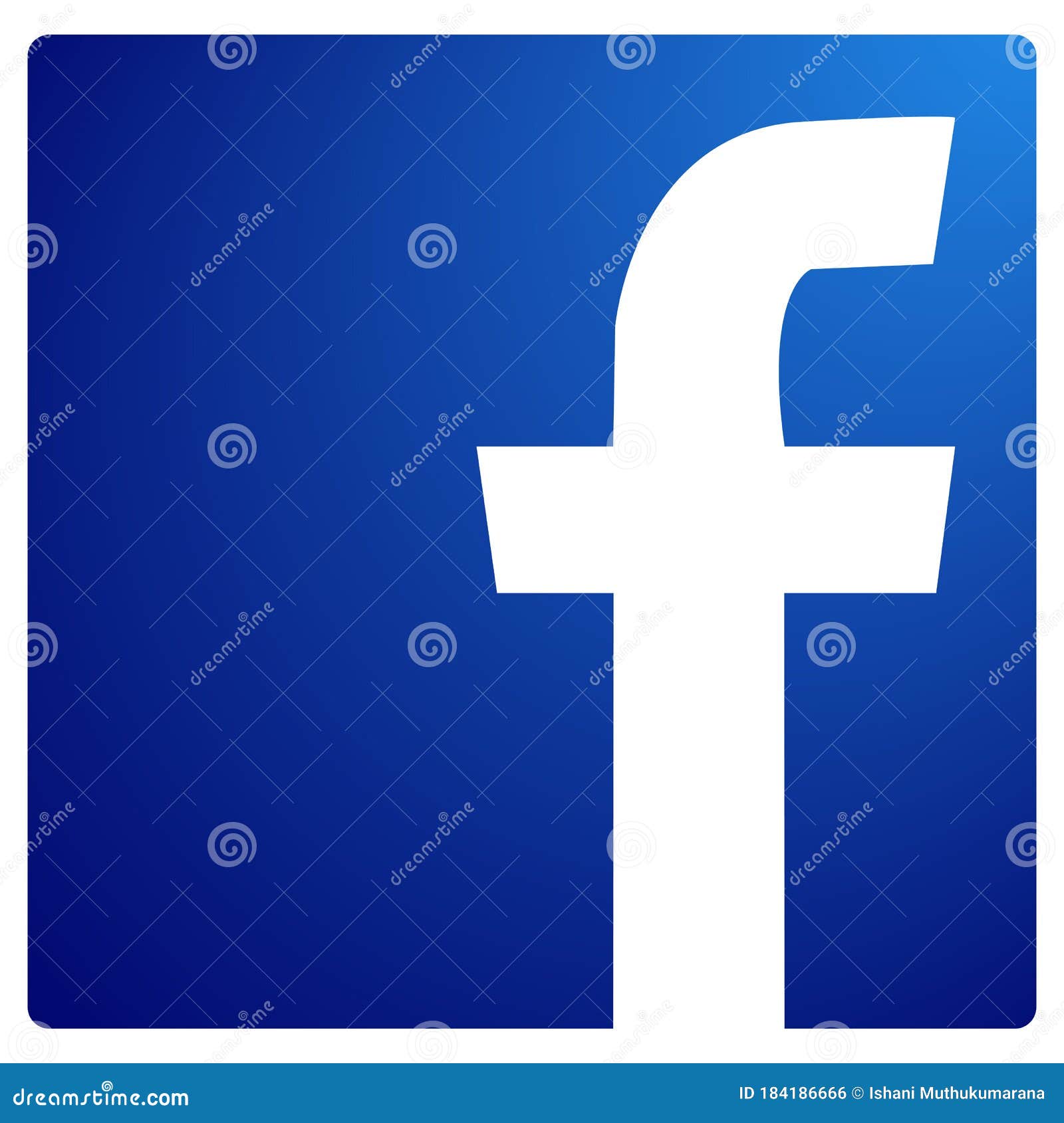 Facebook icon simple style editorial photo. Illustration of white ...