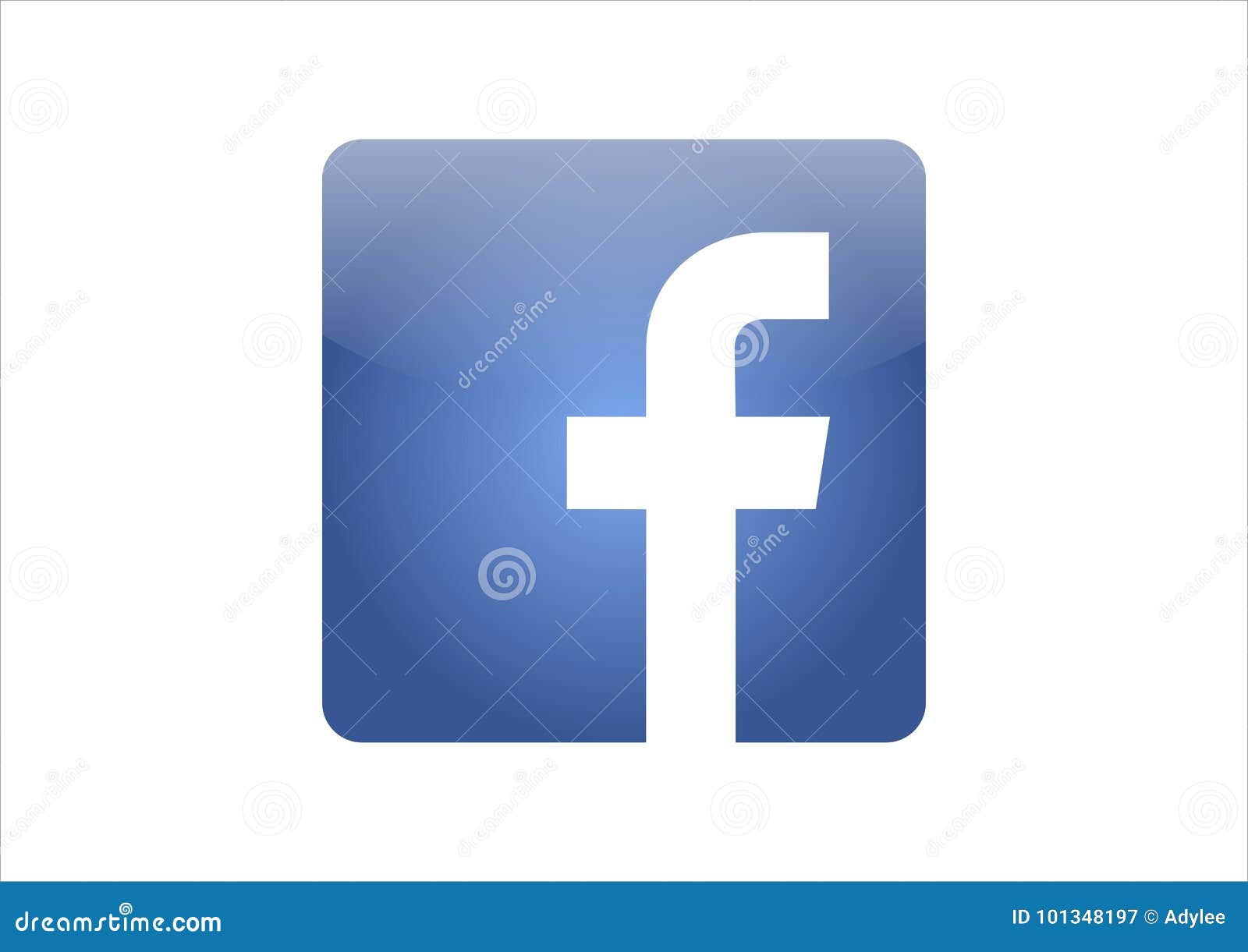 Facebook Icon Square Black And White Vector File | CartoonDealer.com ...