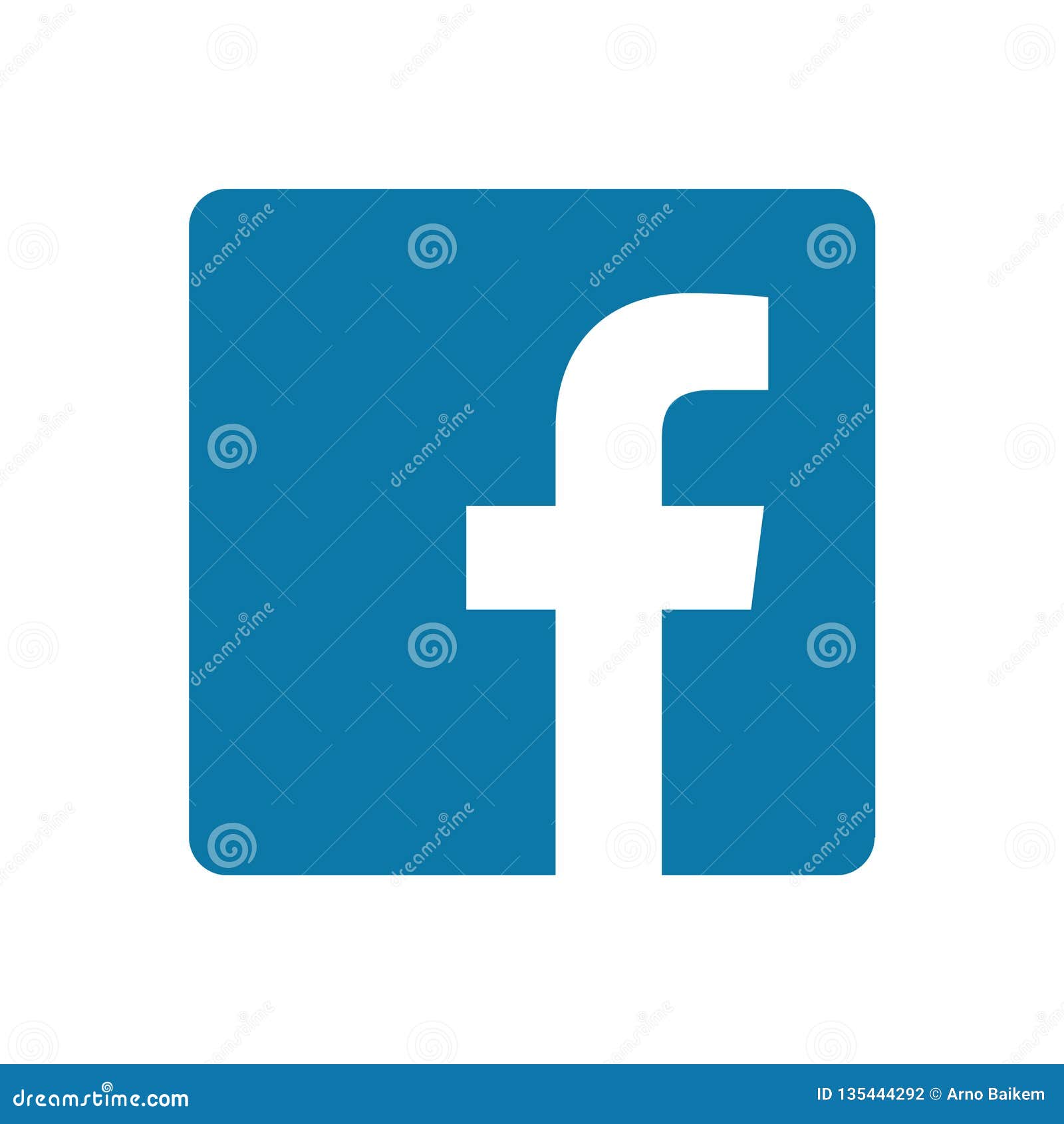 Facebook Icon on a White Background Editorial Photography ...