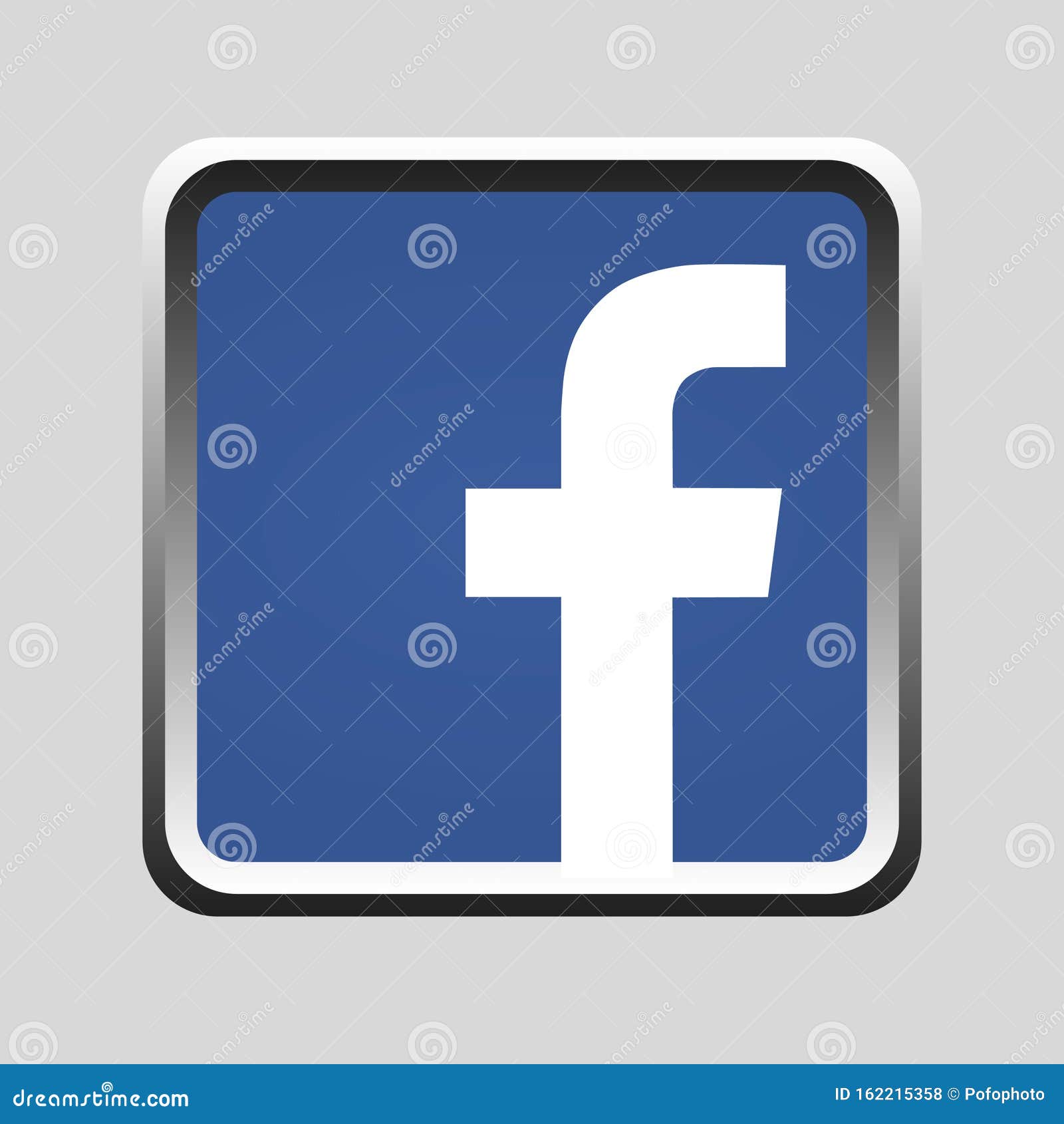 Facebook Logo Button Vector Illustration Editorial Stock Photo ...