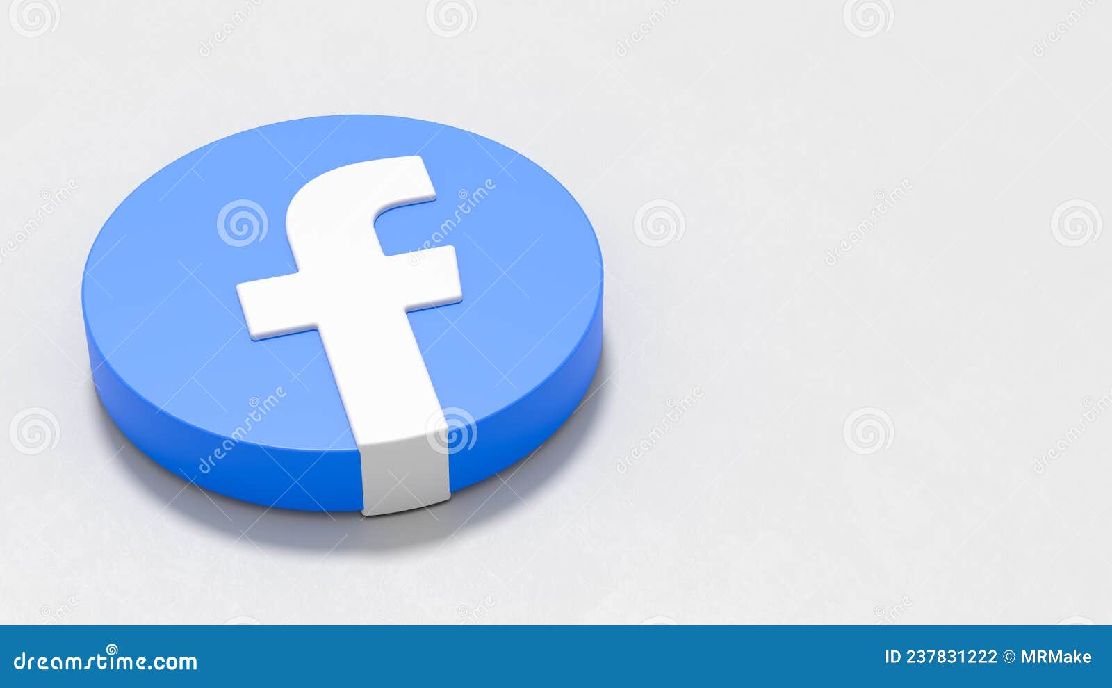 Facebook Logo on Light Grey Background with Copy Space Editorial ...