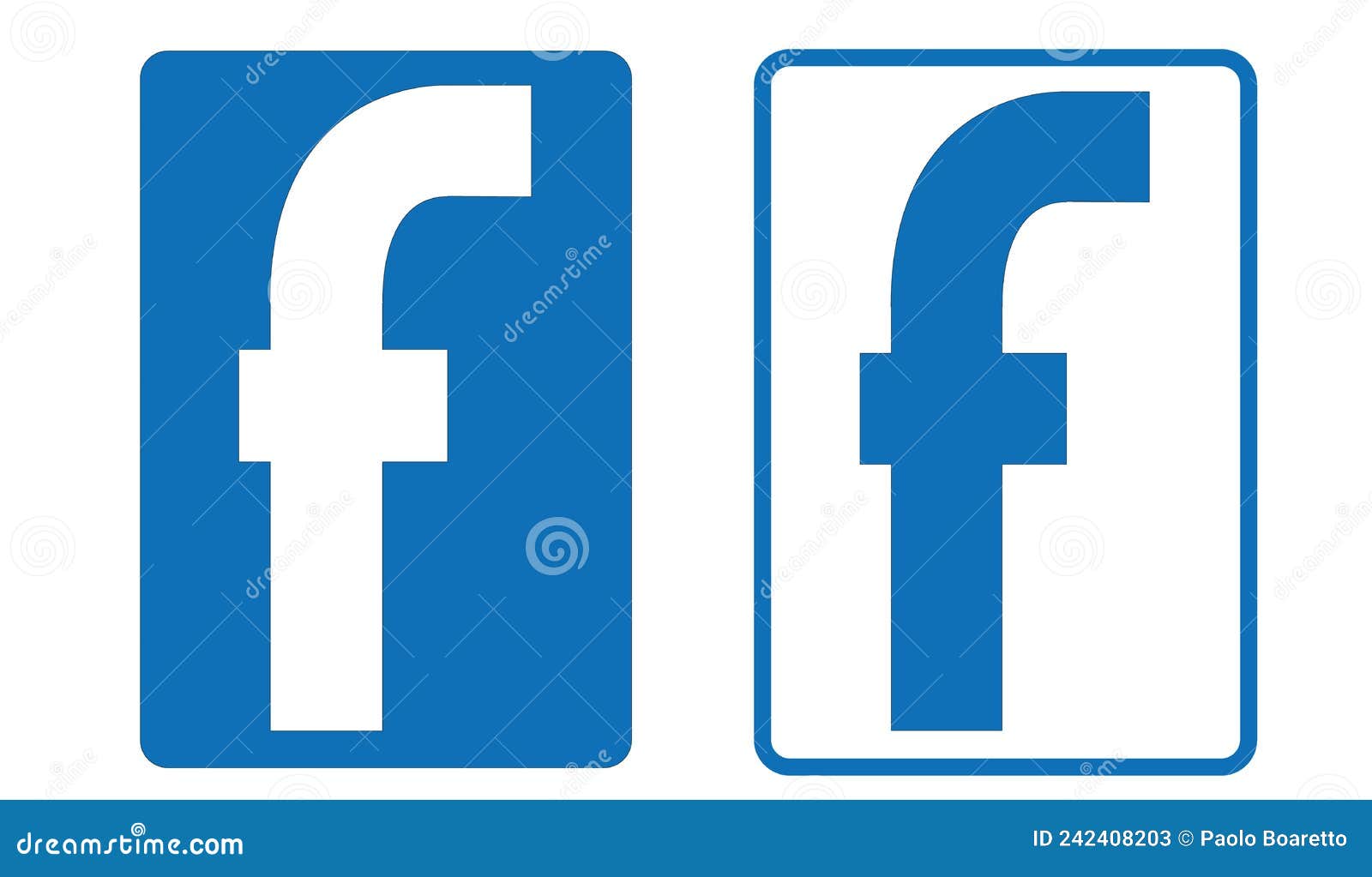 Facebook logo with shadow editorial stock photo. Illustration of ...