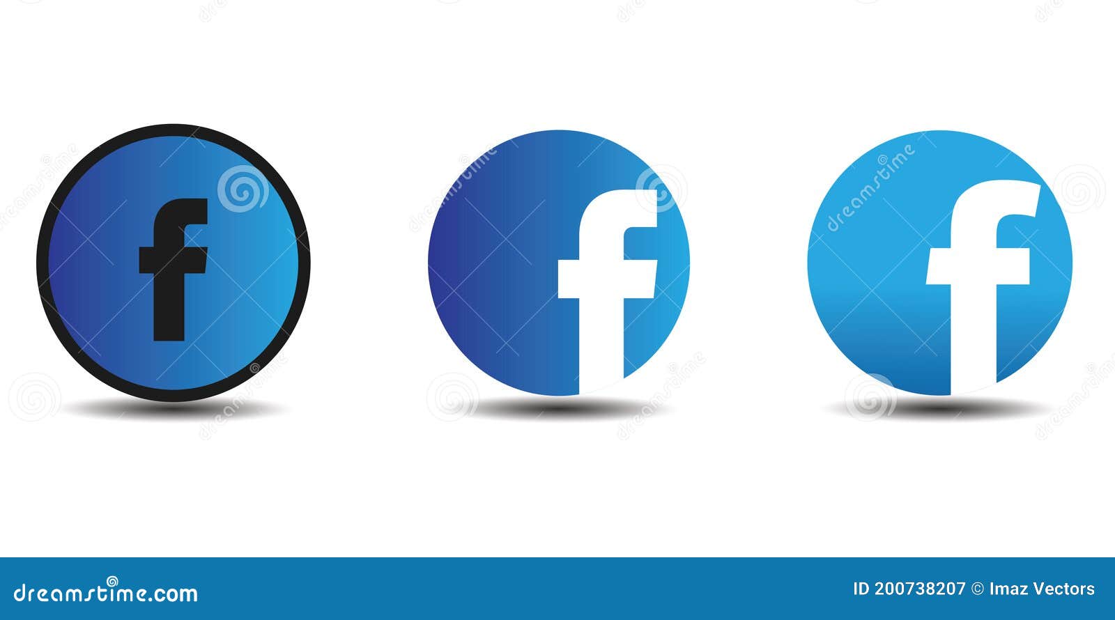 Facebook Logo with Shadow on a White Background Editorial Photography ...