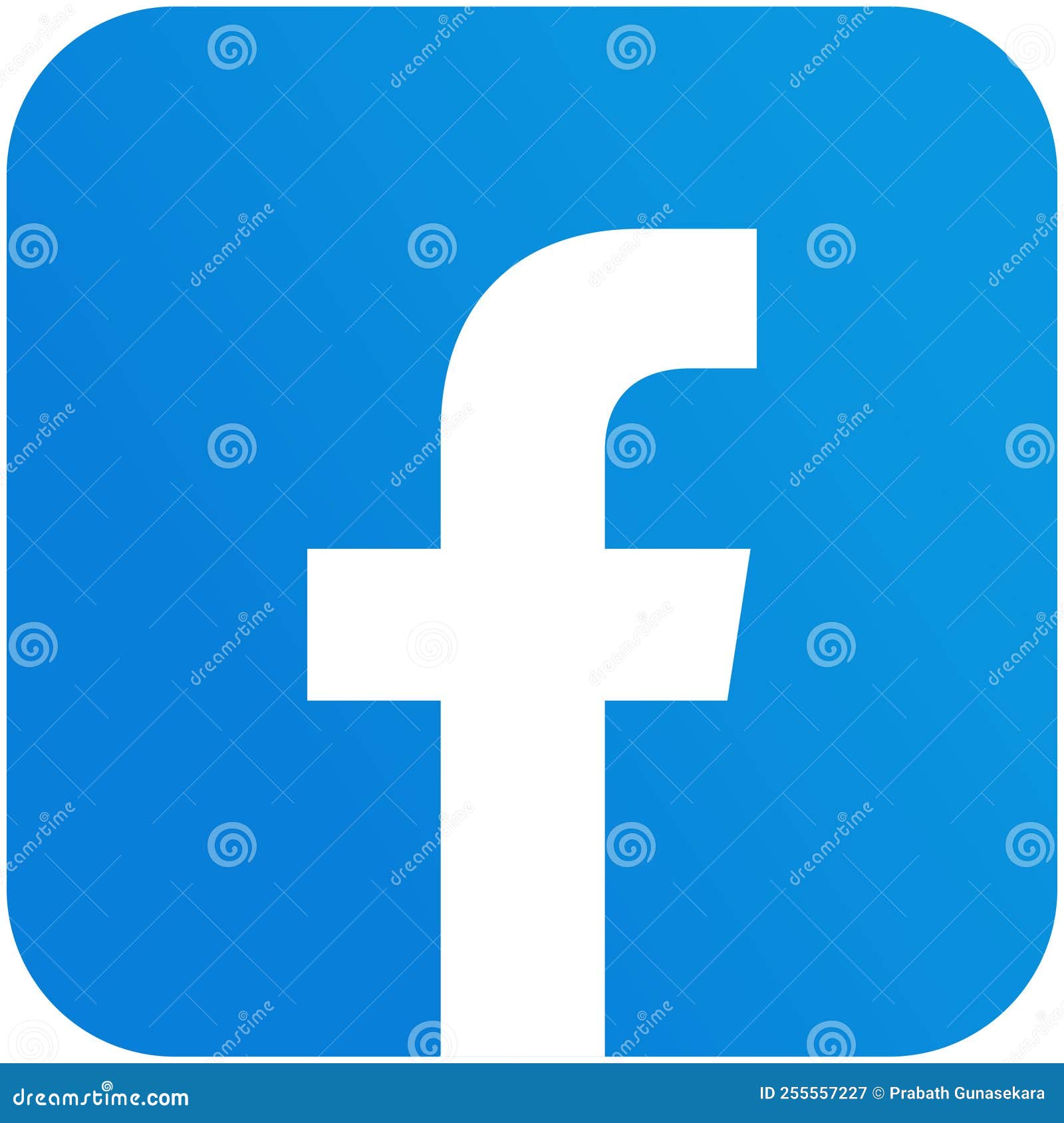 Facebook Logo with Vector Eps File. Squared Coloured Editorial ...