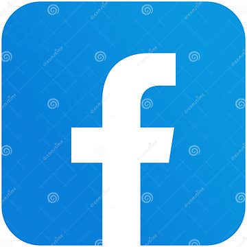Facebook Logo with Vector Eps File. Squared Coloured Editorial ...