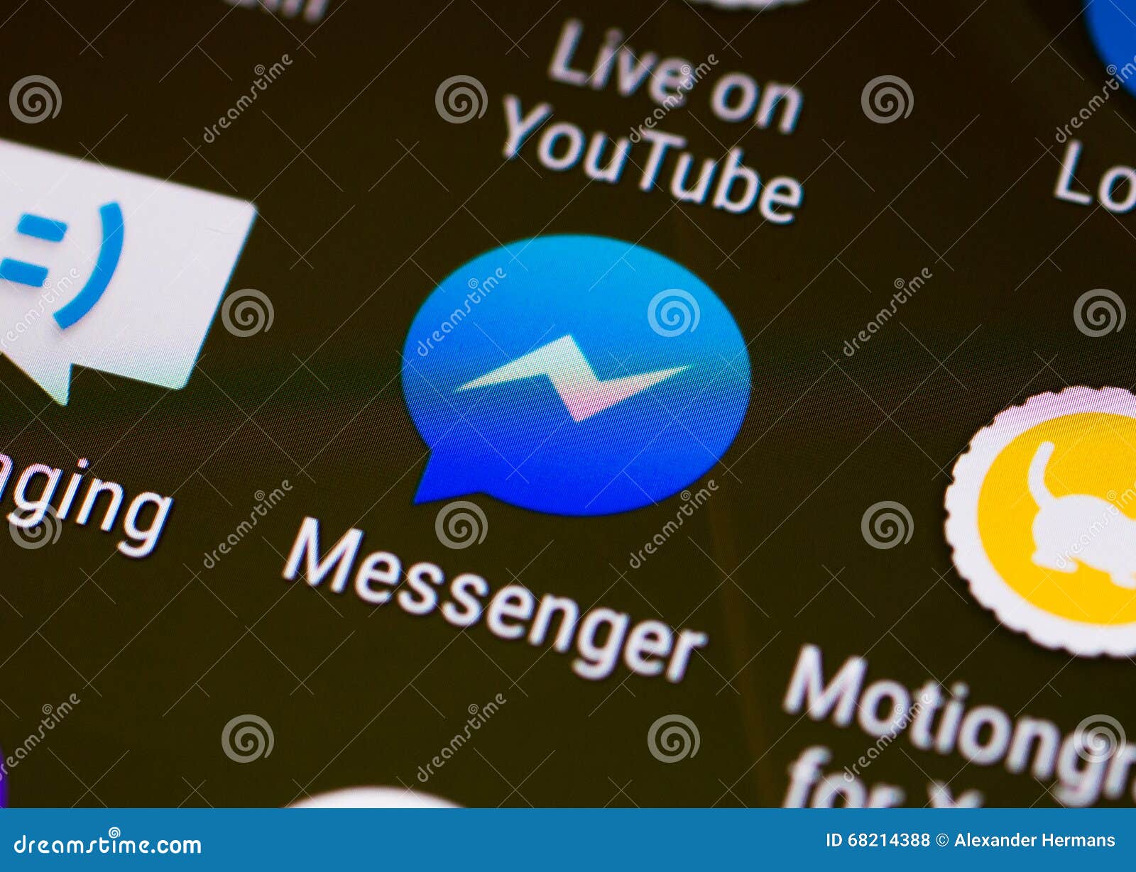 Facebook Messenger Application Thumbnail / Logo on an Android ...