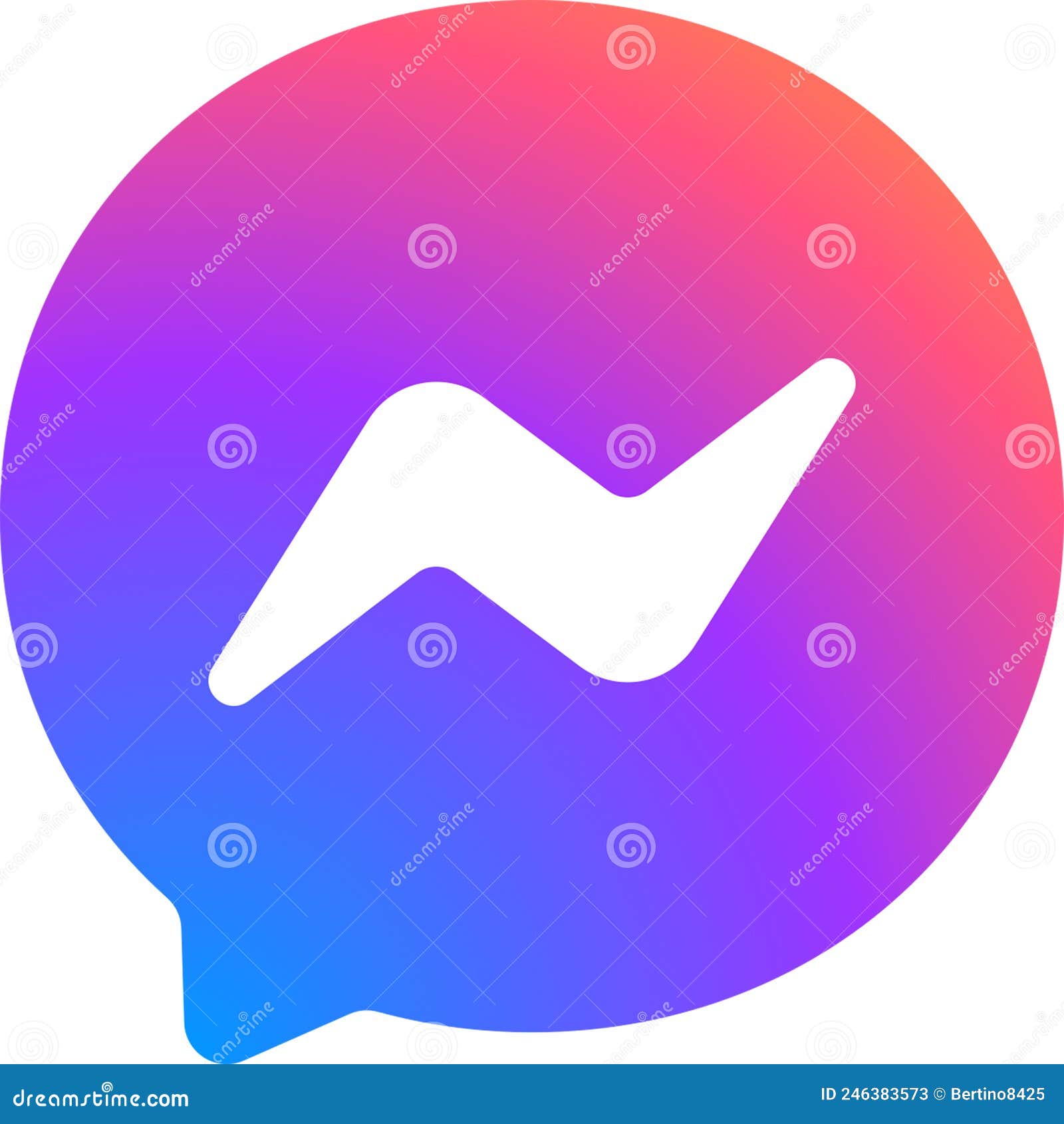 Facebook Messenger Logo - Meta Editorial Stock Photo - Illustration of ...