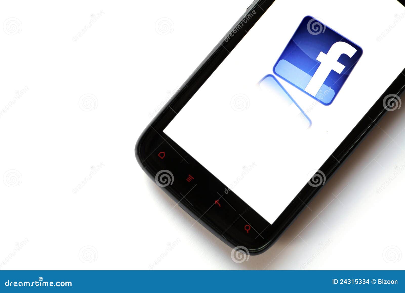 Facebook phone editorial stock image. Image of business - 24315334