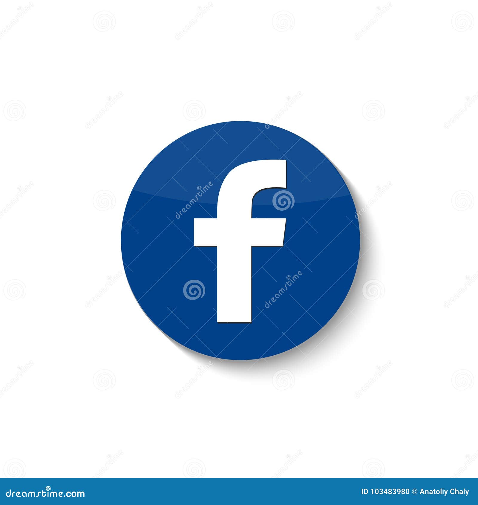 Facebook Round Icons New Logos Emojis Editorial Image | CartoonDealer ...