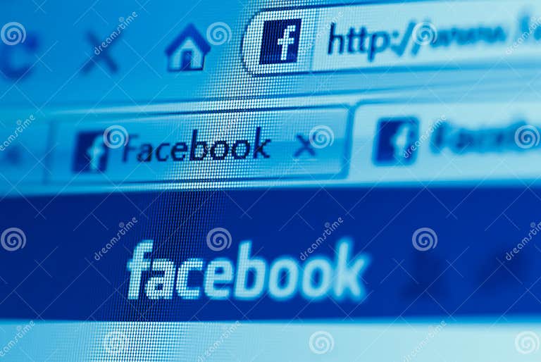 Facebook website editorial stock photo. Image of marketing - 17902528