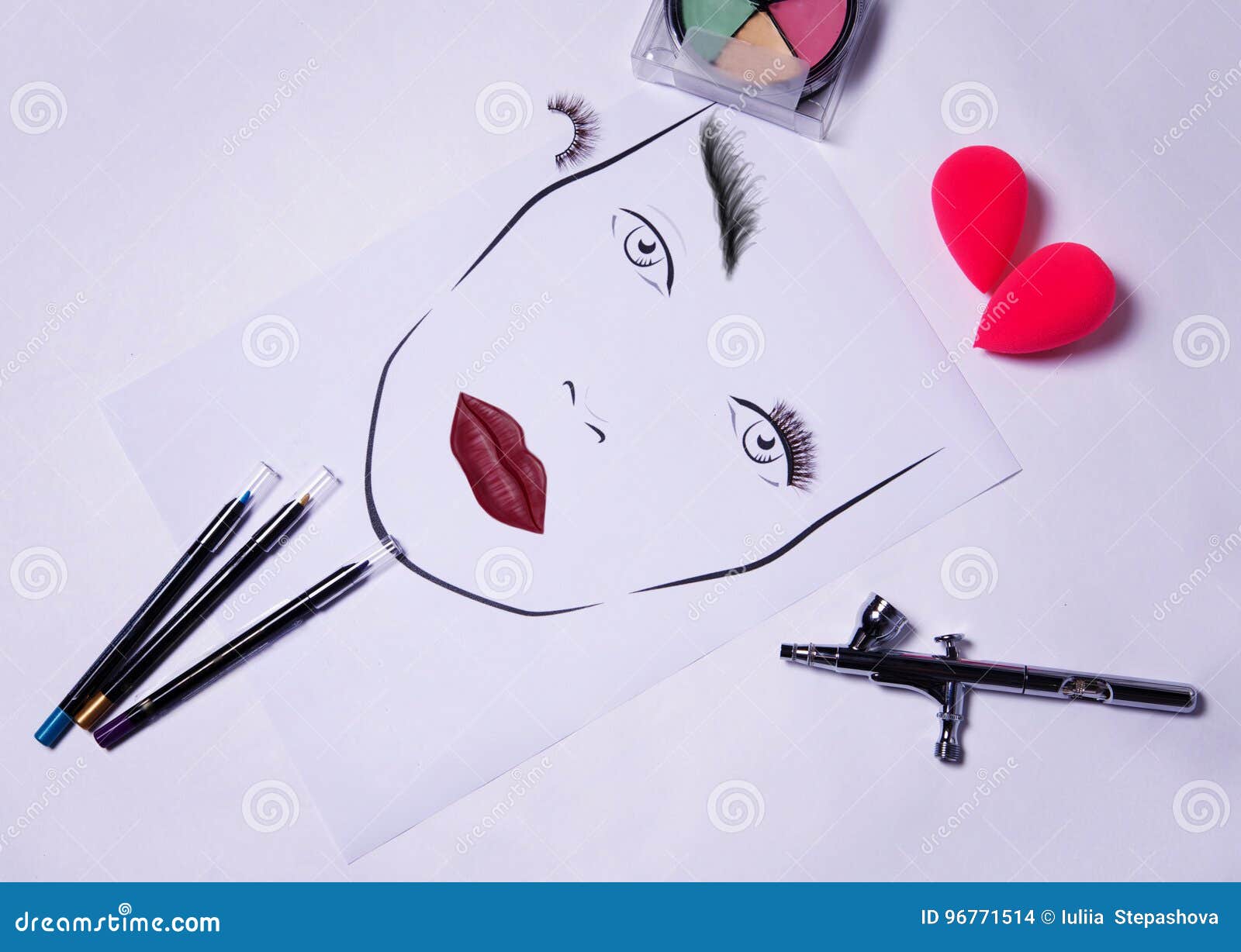 Complimentary Lipstick Color Chart Royalty-Free Stock Photography ...