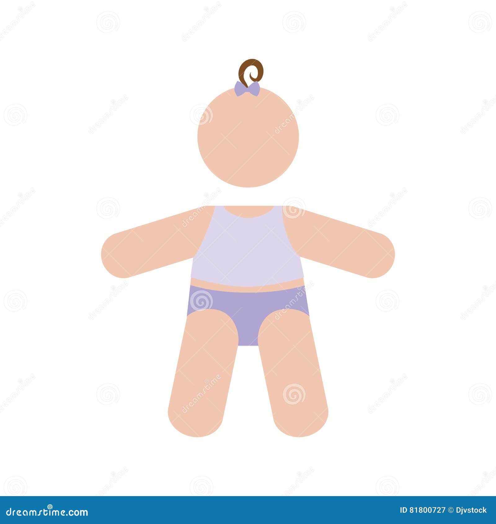 Faceless baby icon image stock vector. Illustration of birth - 81800727