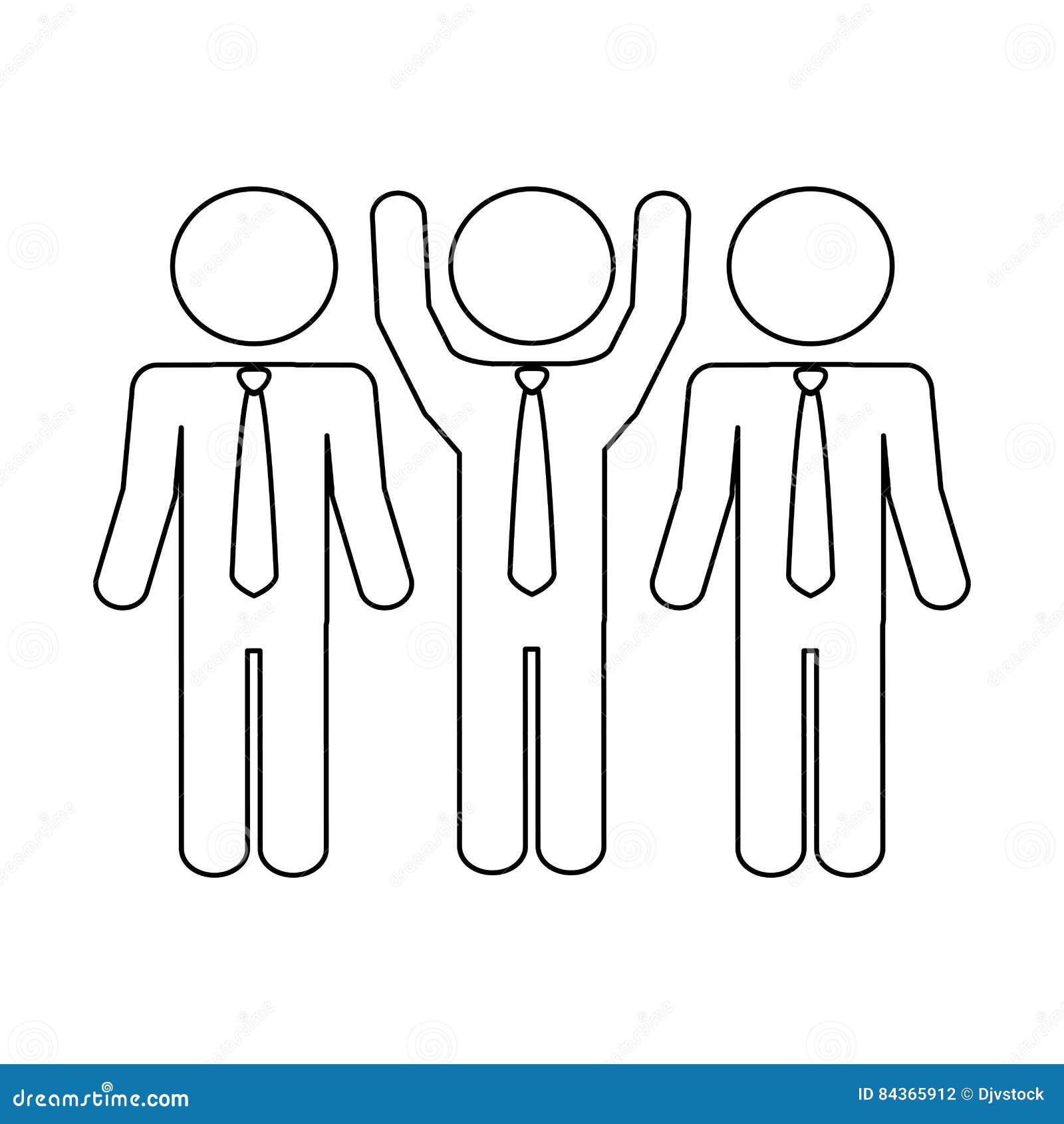 Faceless Businessman Icon Image Stock Illustration - Illustration of ...