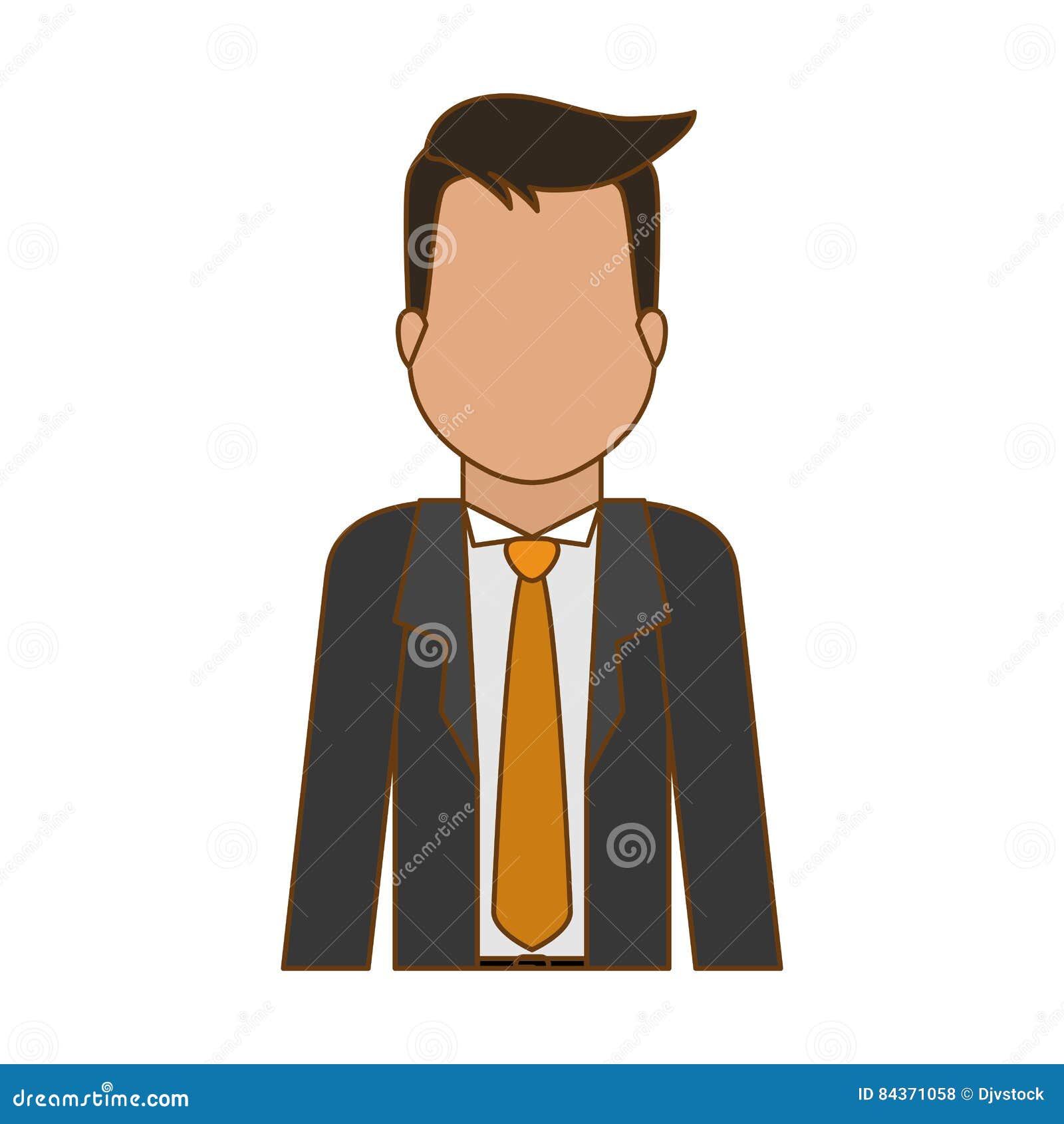Faceless Businessman Icon Image Stock Illustration - Illustration of ... Faceless Businessman Icon Image Stock Illustration - Illustration of ...