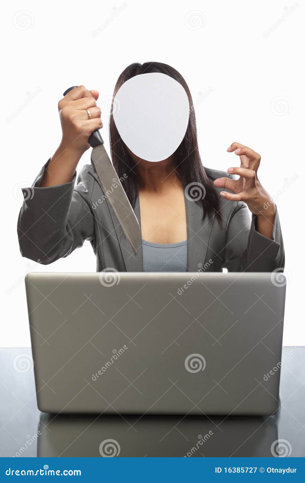 Faceless Businessman and Laptop Stock Image - Image of working, blank ...