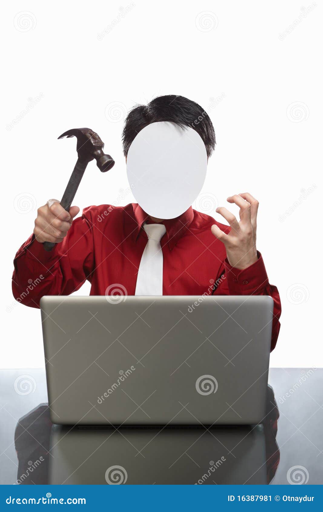 Faceless Businessman and Laptop Stock Image - Image of people, vertical ...