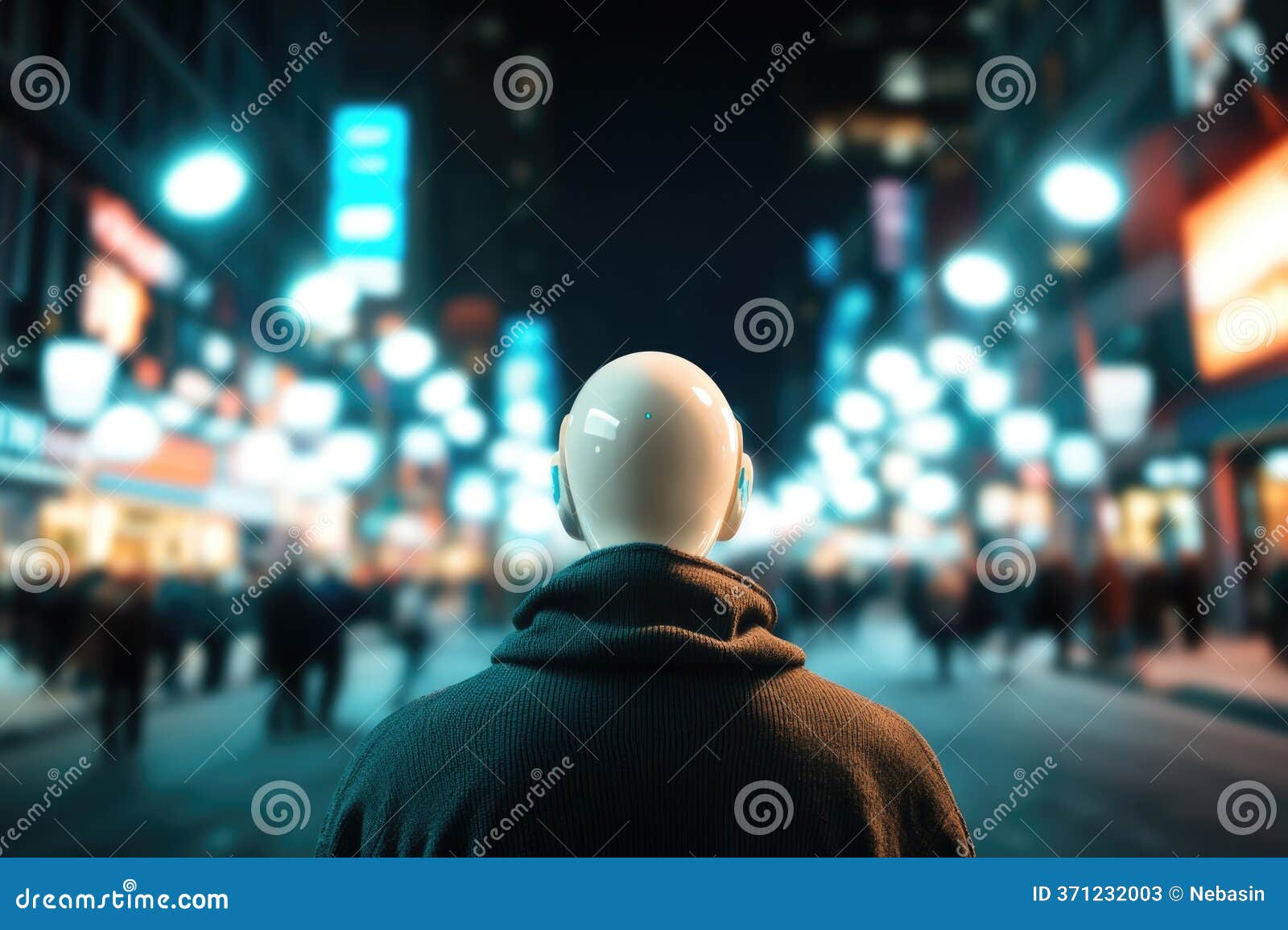 Faceless Figure Against Textured Wall Creates An Eerie, Mysterious ...