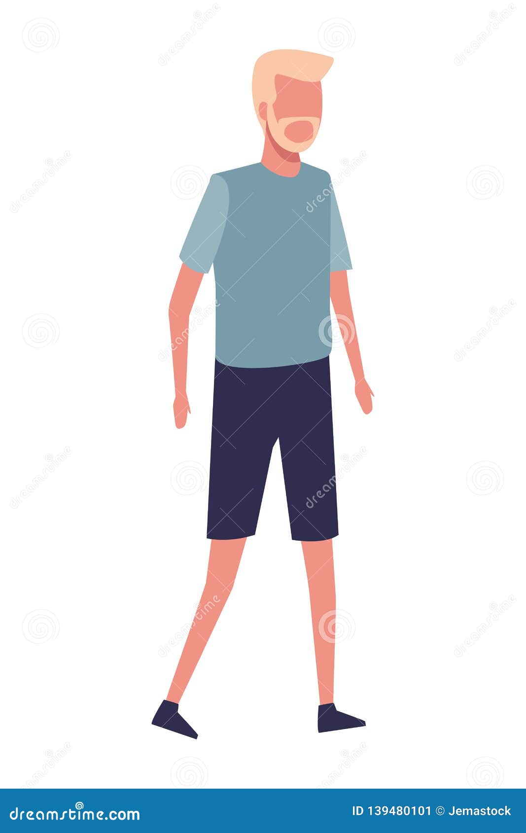 Faceless guy beard stock vector. Illustration of person - 139480101