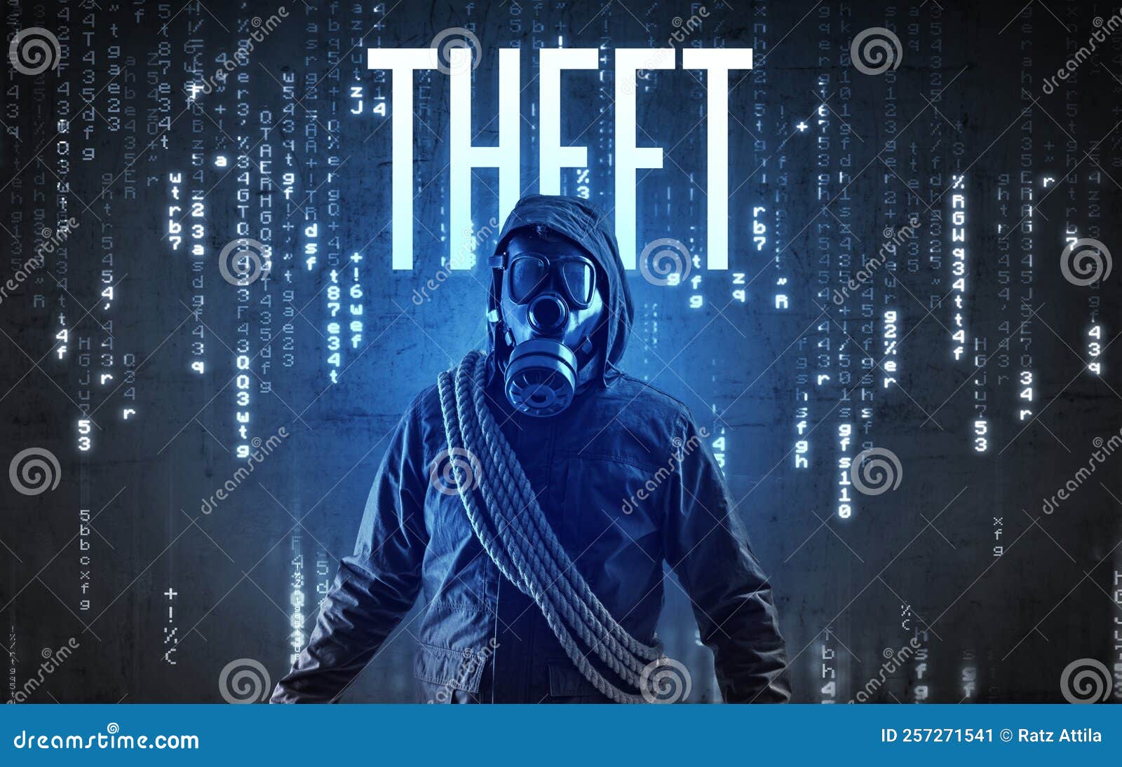 Faceless Hacker with Inscription Concept Stock Image - Image of ...