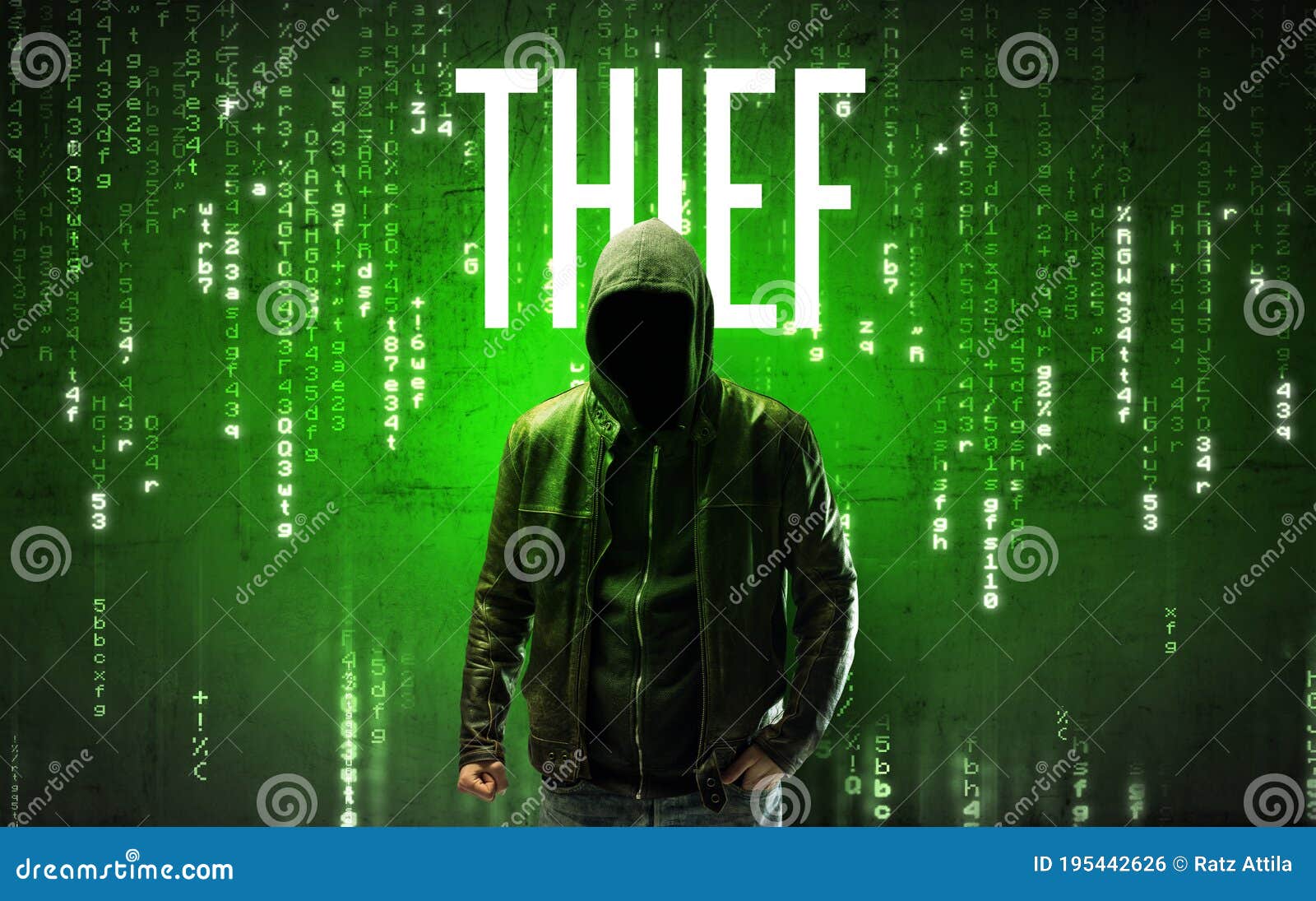 Faceless Hacker with Inscription Stock Photo - Image of password, male ...