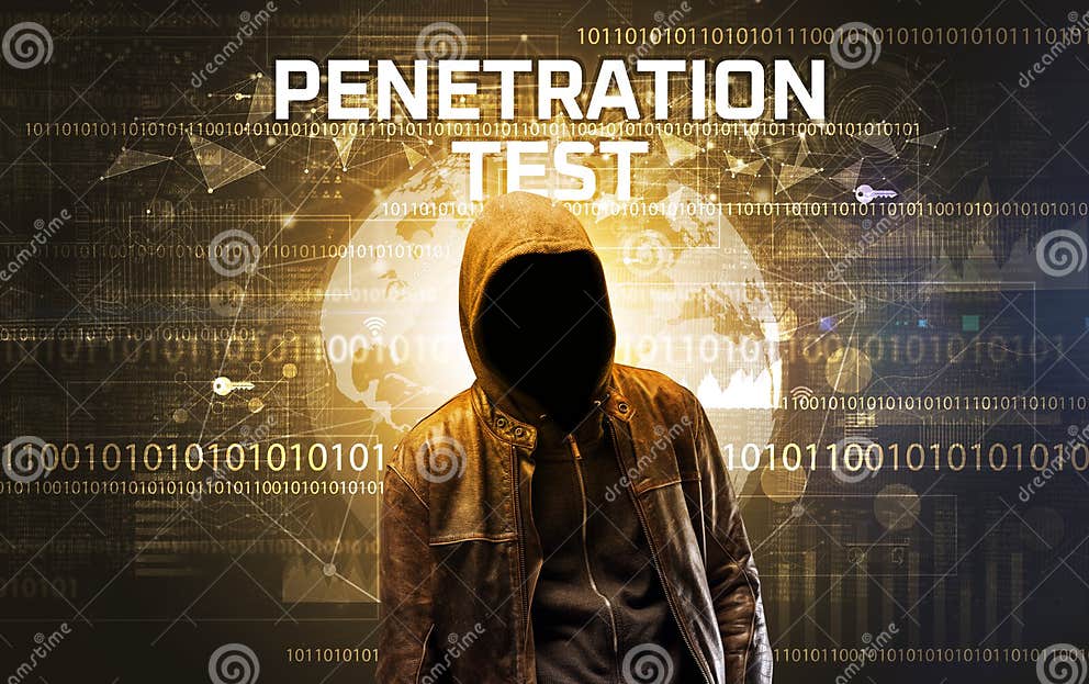 Faceless Hacker at Work, Security Concept Stock Photo - Image of ...