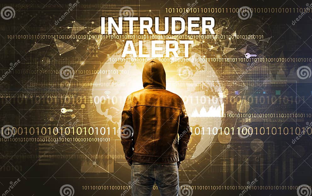 Faceless Hacker at Work, Security Concept Stock Photo - Image of ...