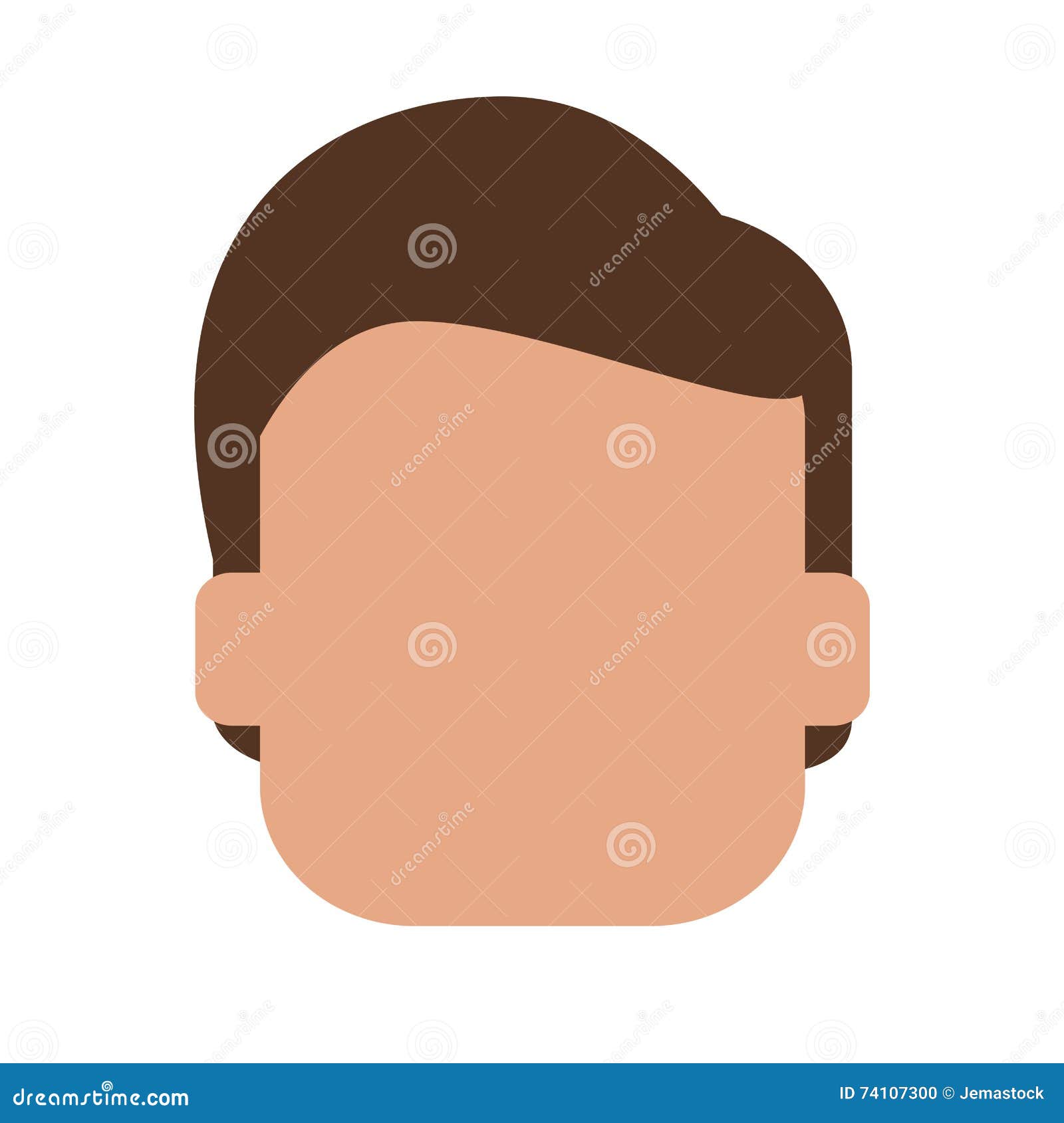 Faceless head of man icon stock illustration. Illustration of black ...