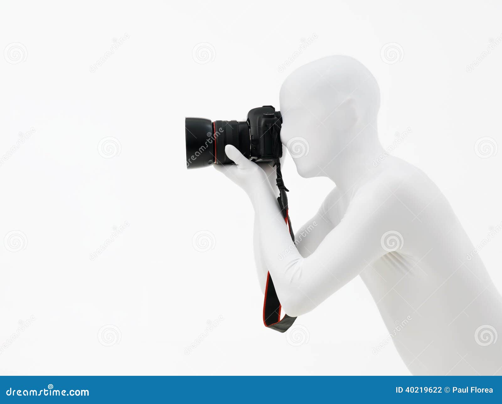 Faceless man with camera stock photo. Image of single - 40219622