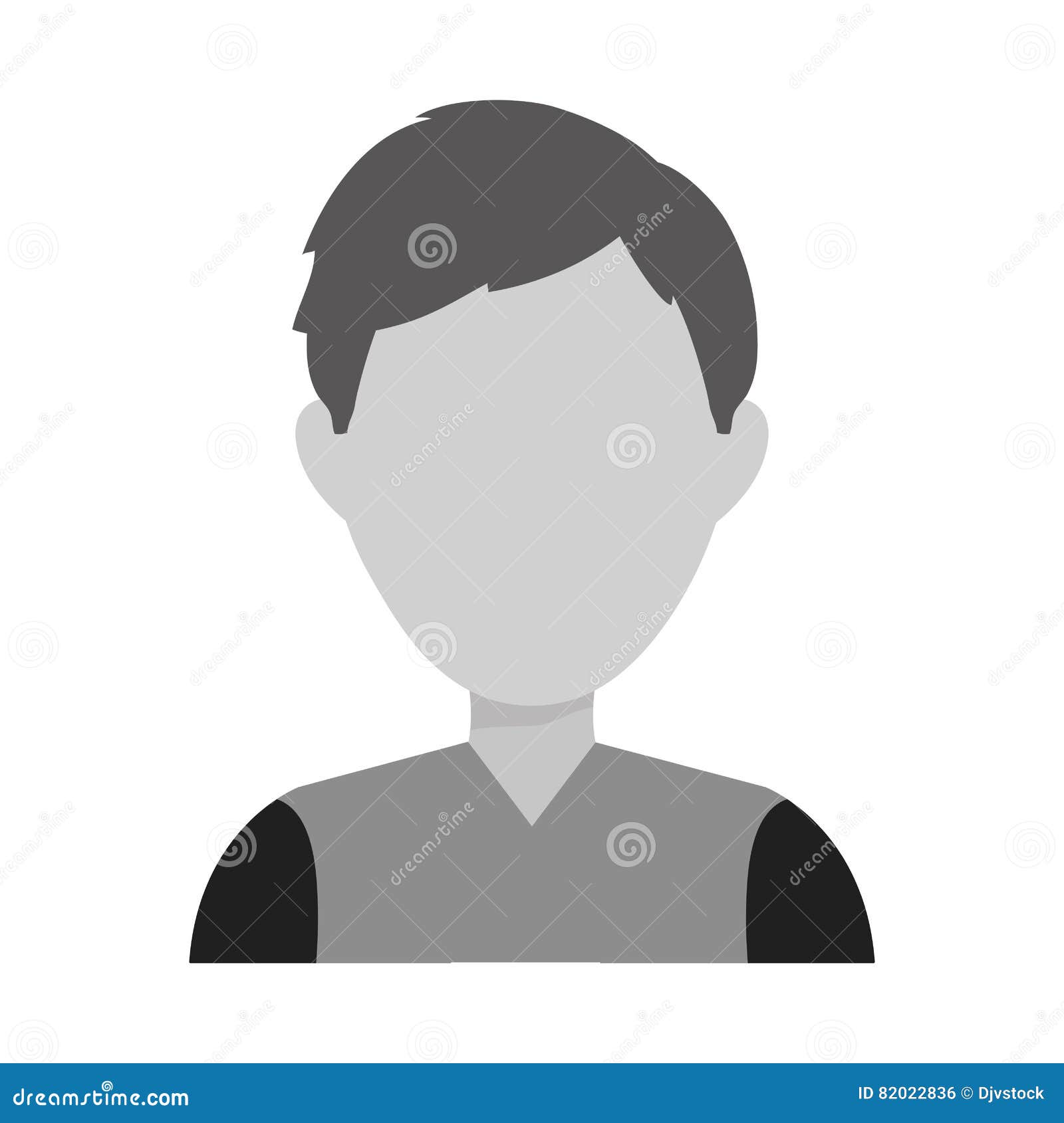 Faceless man character stock vector. Illustration of portrait - 82022836
