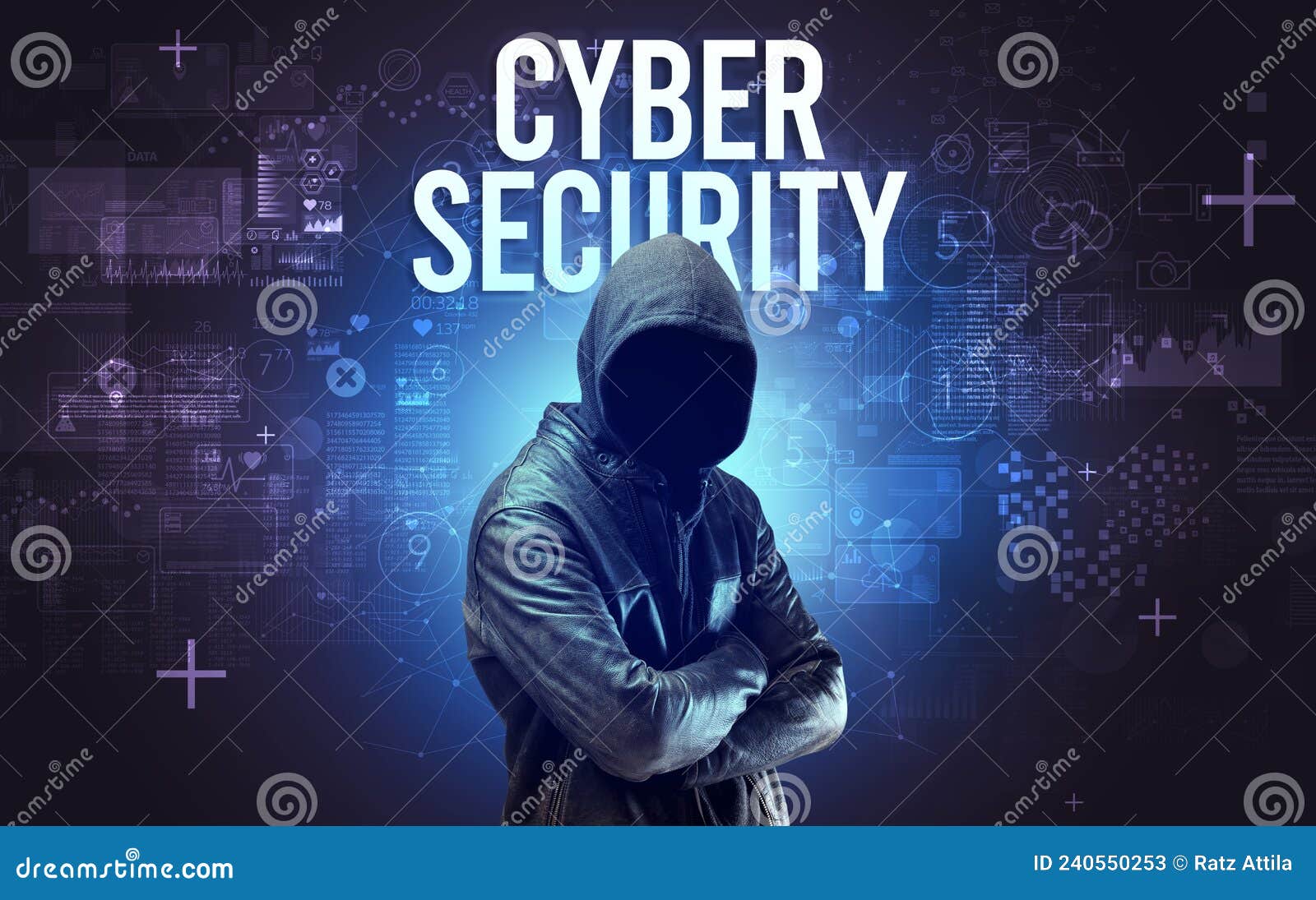 Faceless Man with Online Security Concept Stock Image - Image of fraud ...